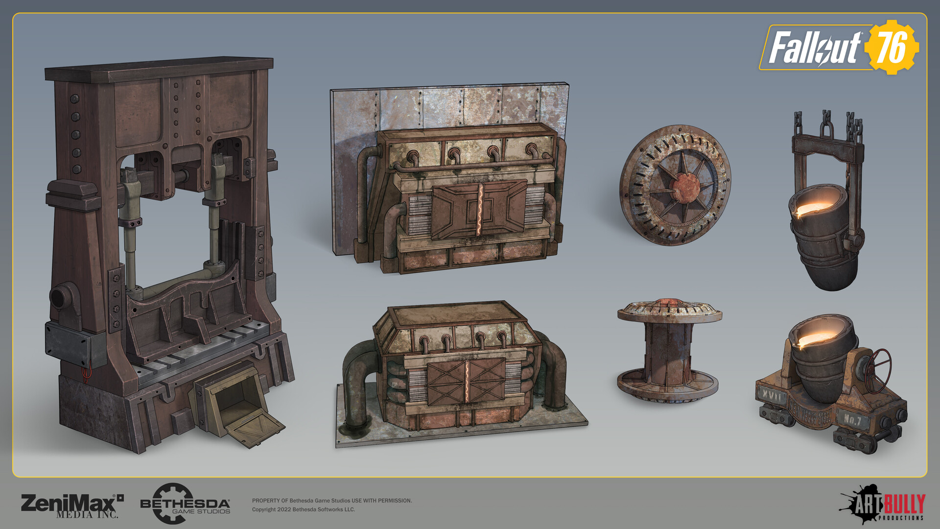 ArtStation - Fallout 76 - Foundry Props