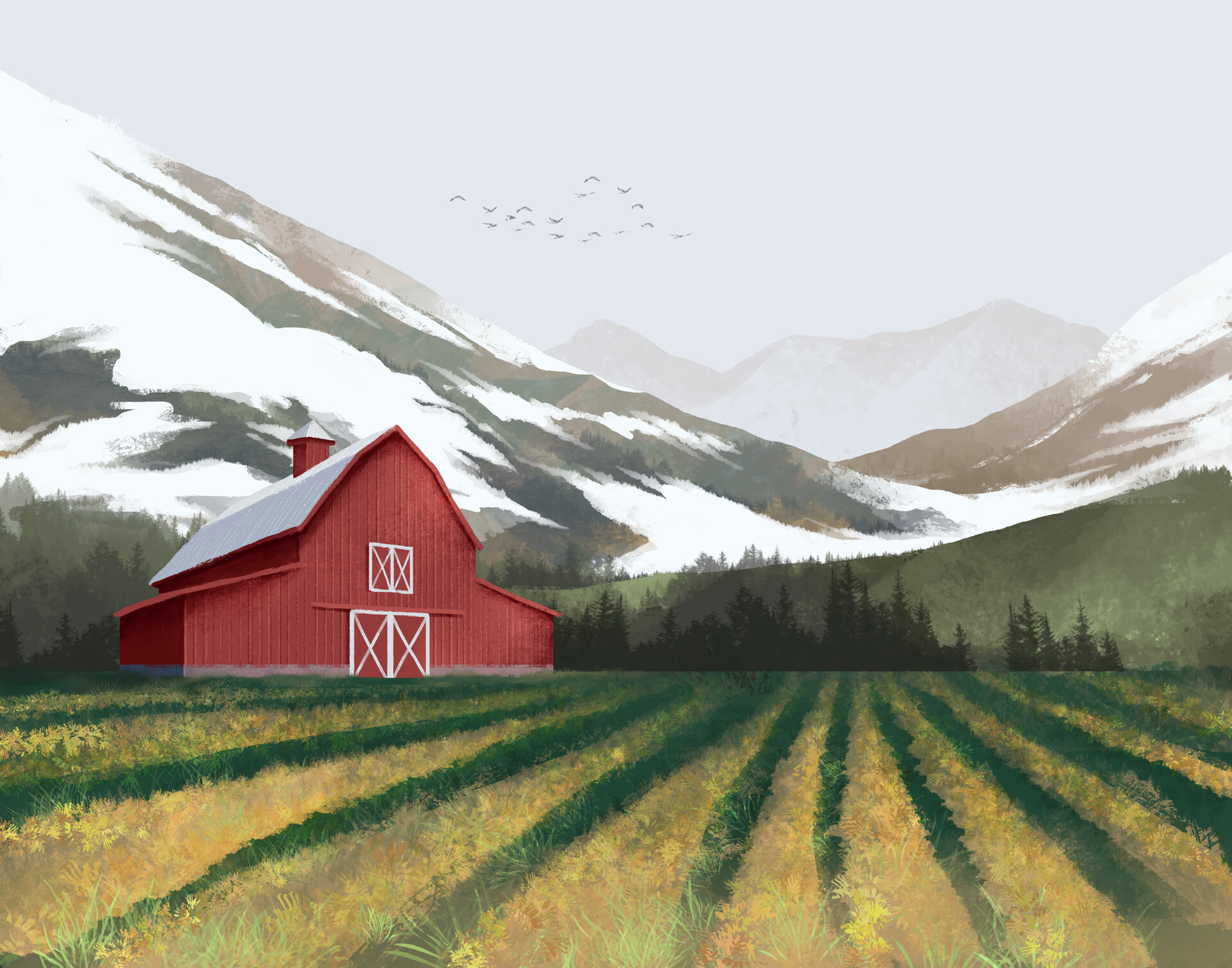 ArtStation - Red Barn