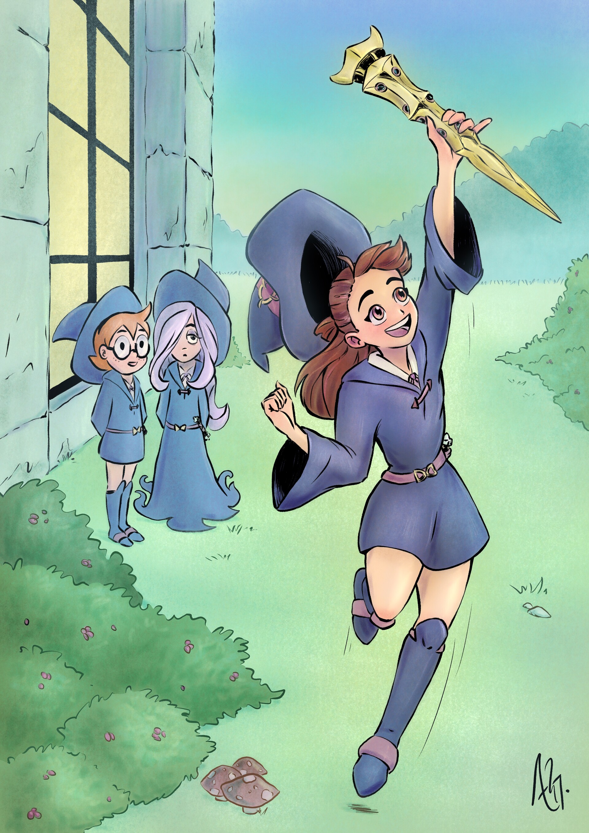 ArtStation - Akko and her Shiny Rod