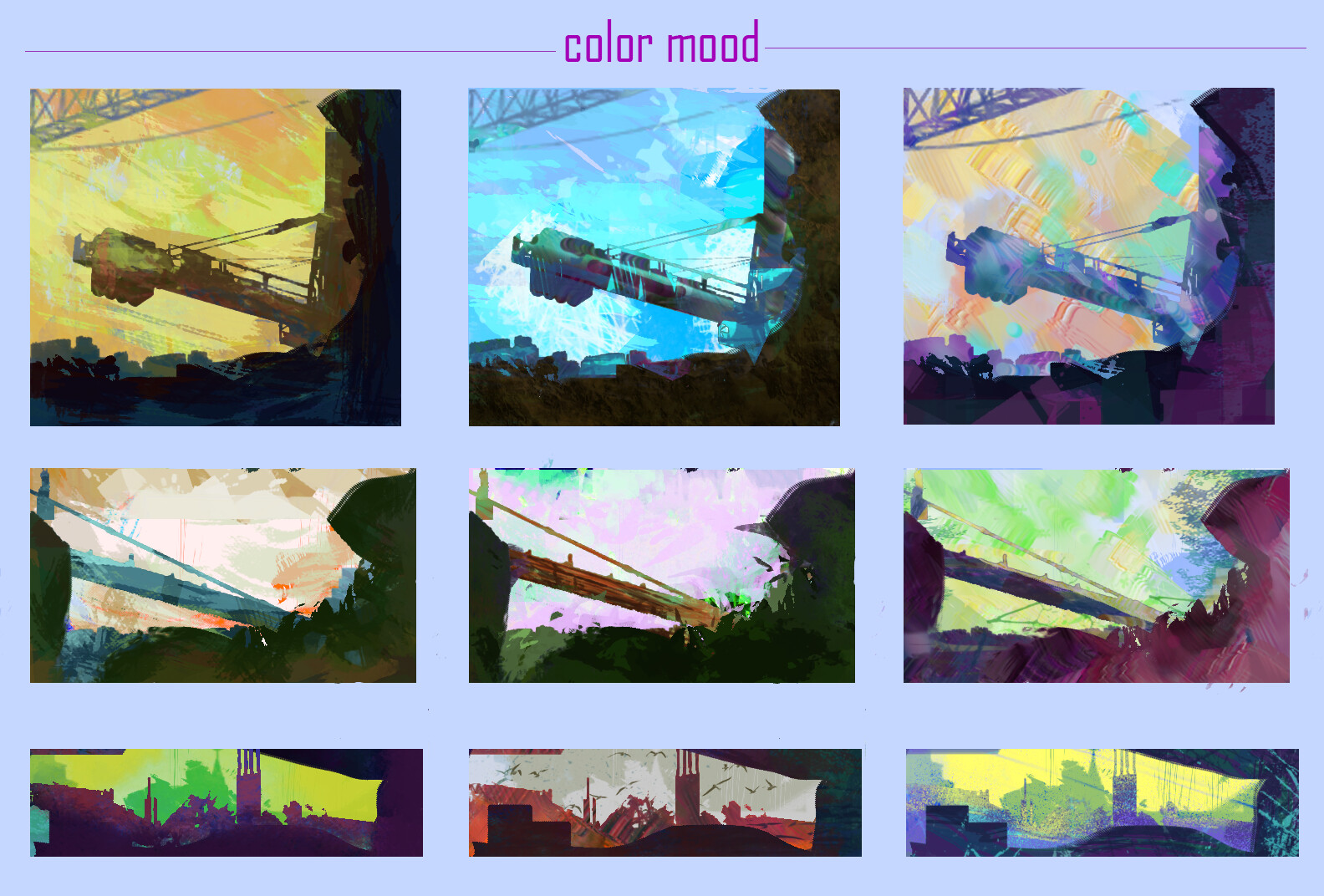 ArtStation - Landscape color mood study