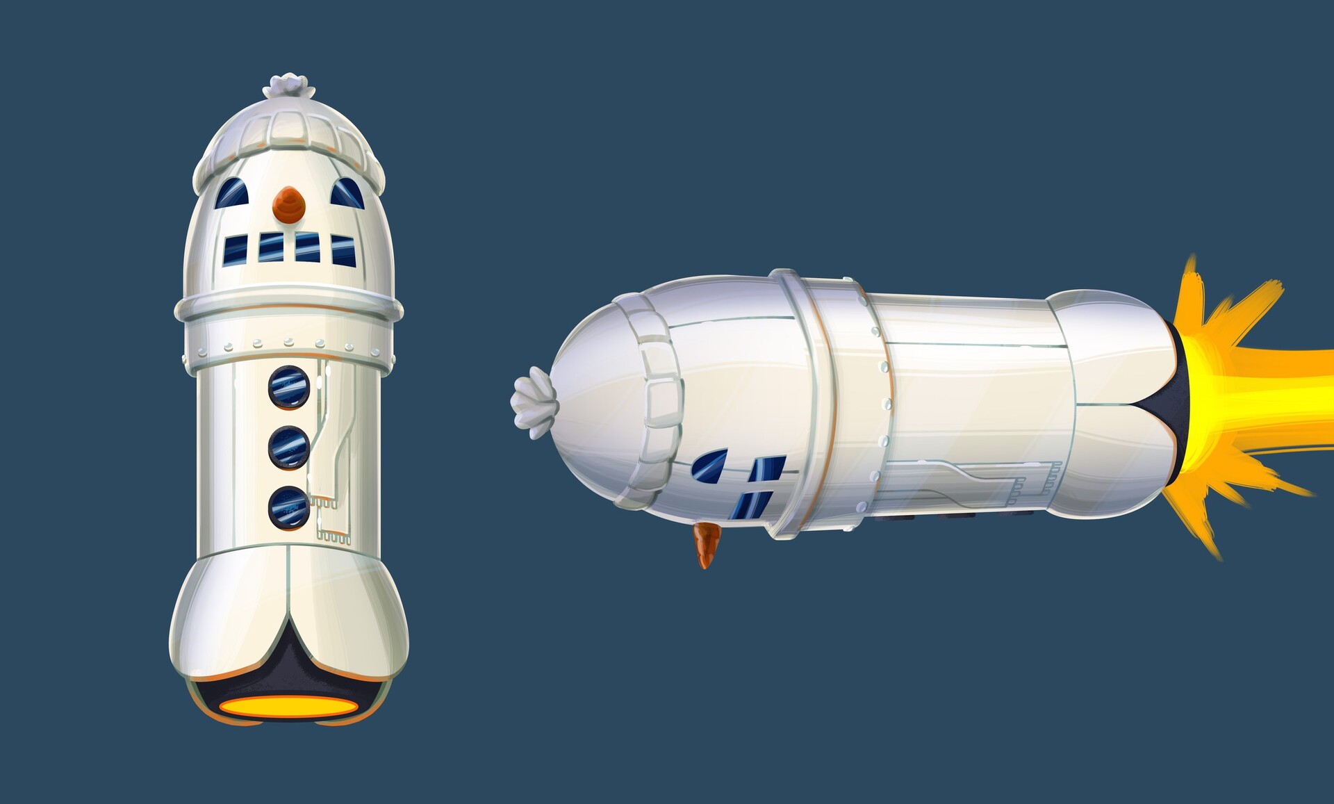 ArtStation - What? It's just a Snowman Rocket
