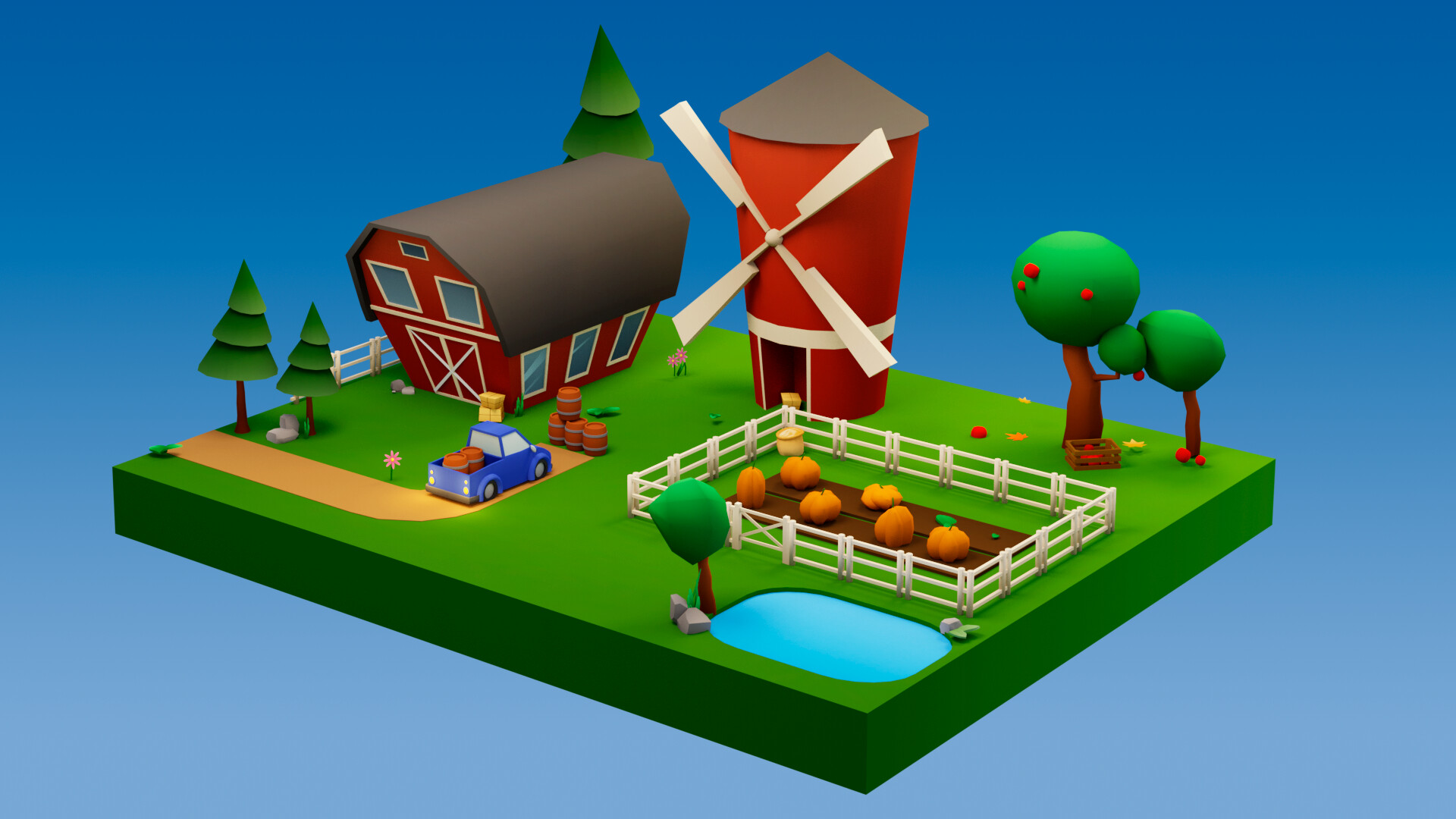 ArtStation - Cartoon farm