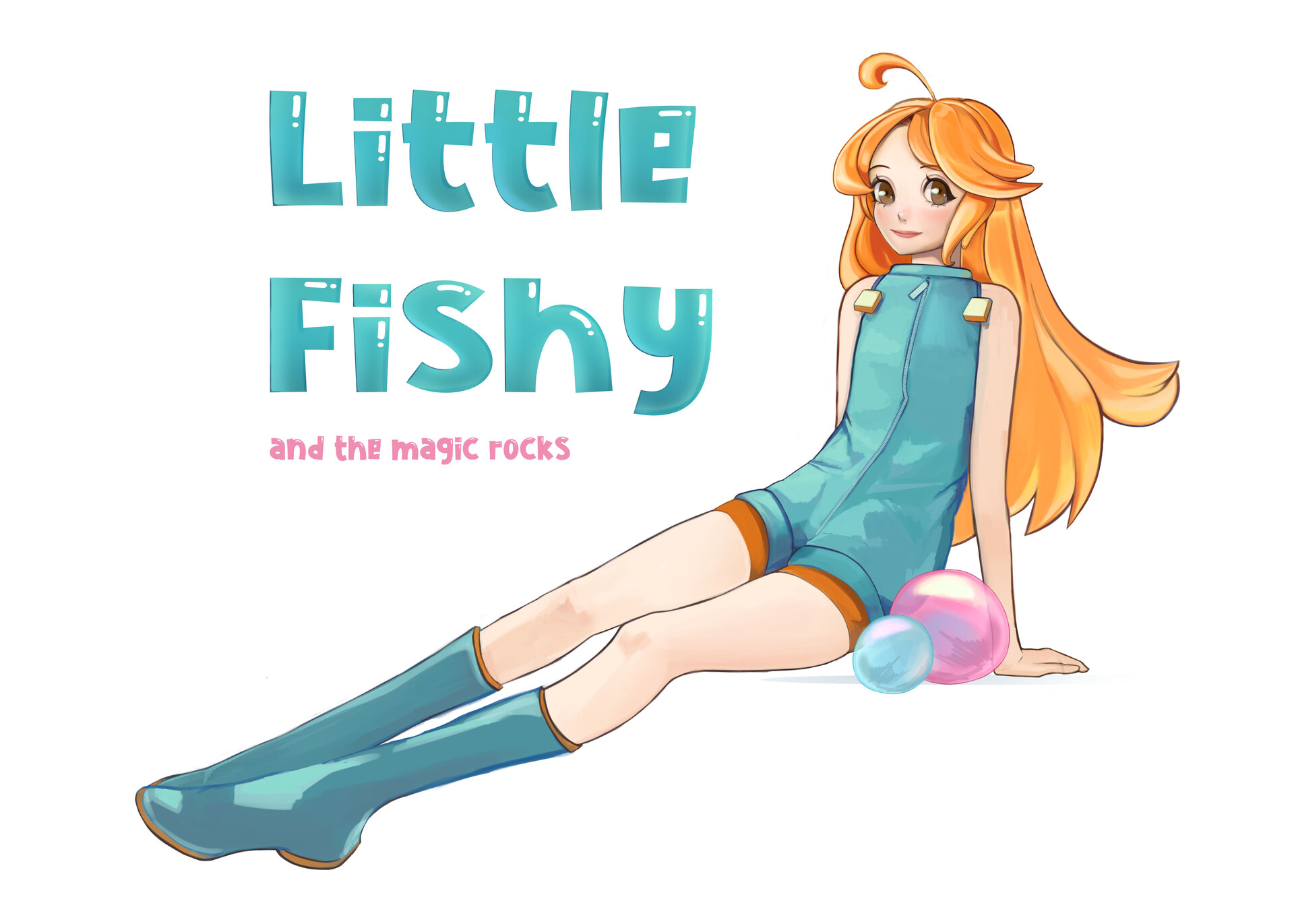 ArtStation - Little Fishy in a Big World: the magic rocks