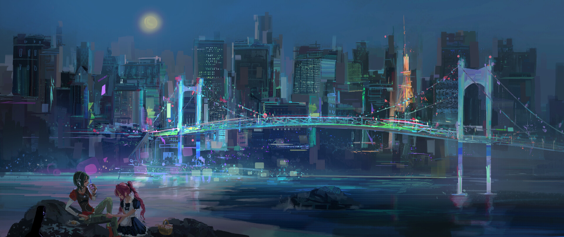 ArtStation - Night boba picnic