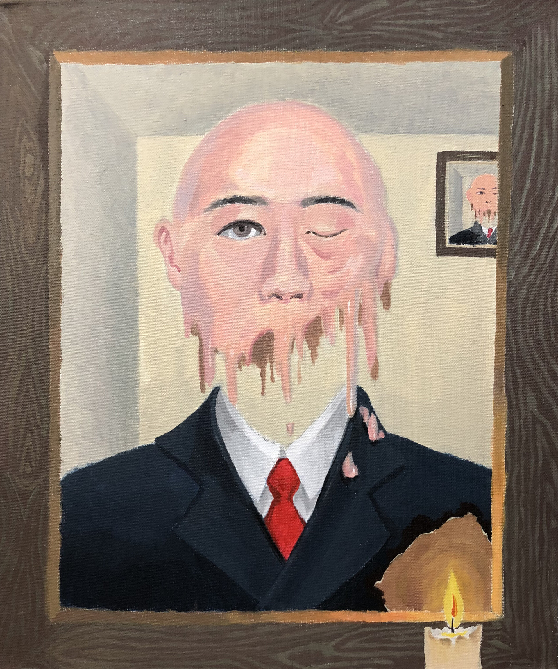 melting face artwork