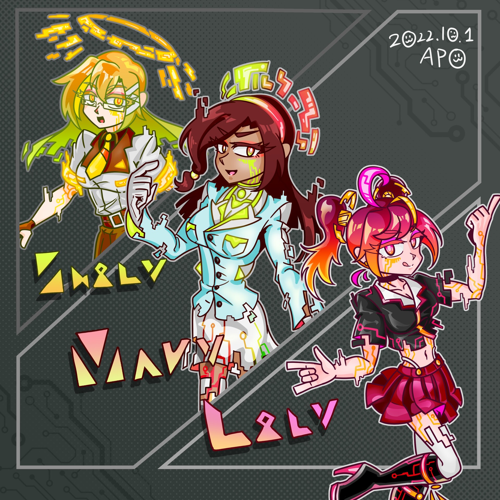 Mary / Lily / Shily Character Design and Digital Society Setting by APO ...