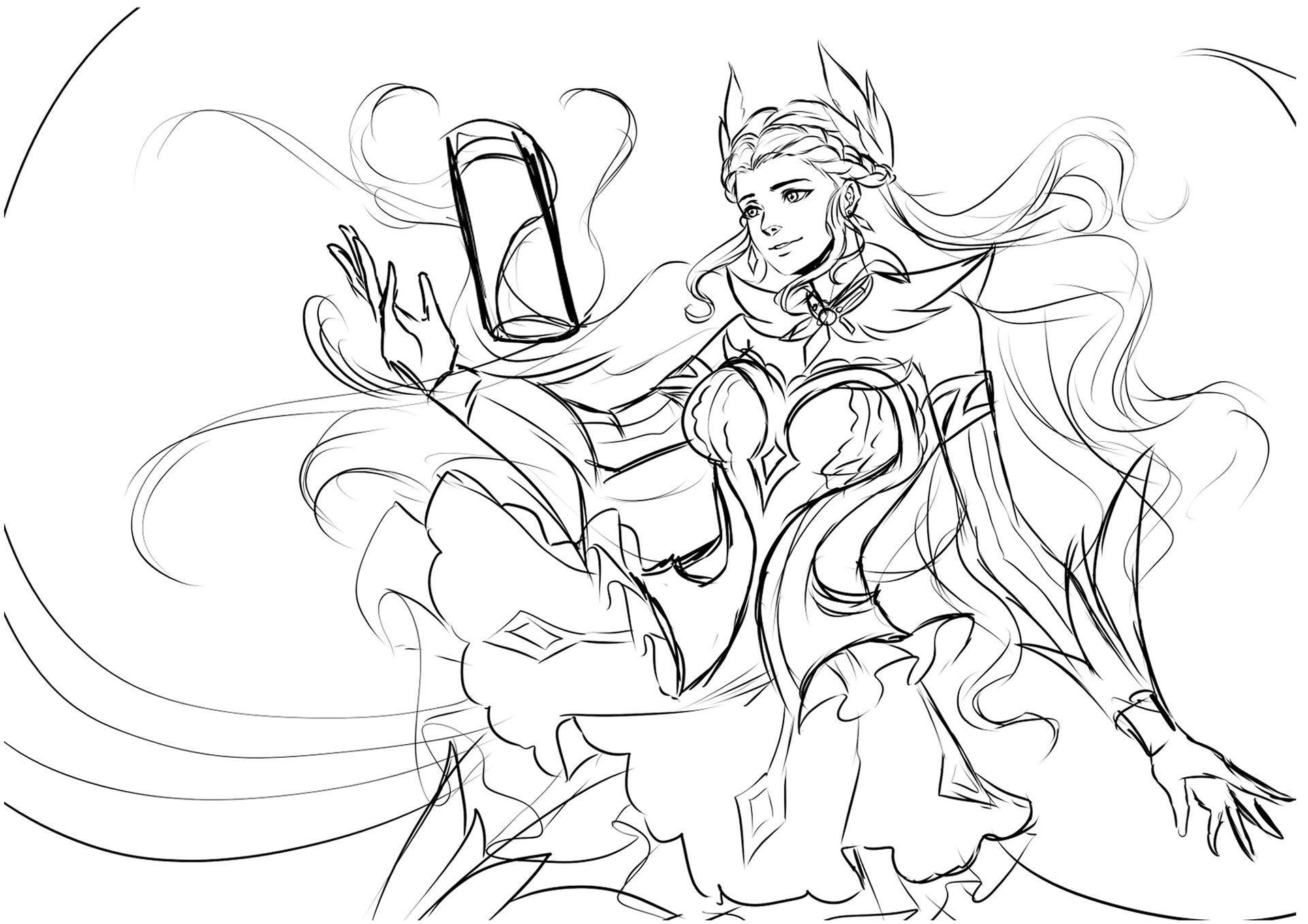 odette coloring pages