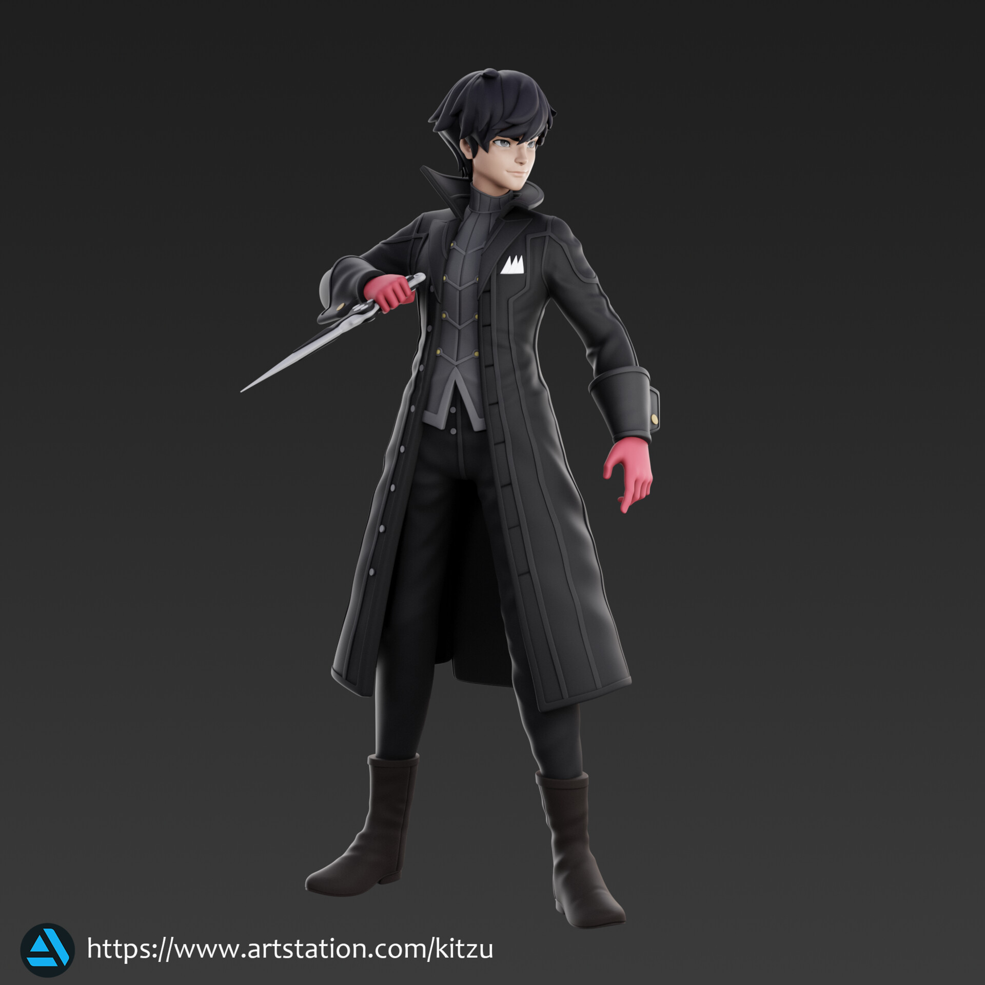 ArtStation - PERSONA 5 ( REN AMAMIYA ) 3D CHARACTER FANART