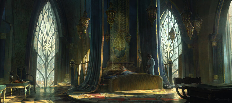 Numenor King's Chamber, by Roberto F. Castro : r/ImaginaryMiddleEarth