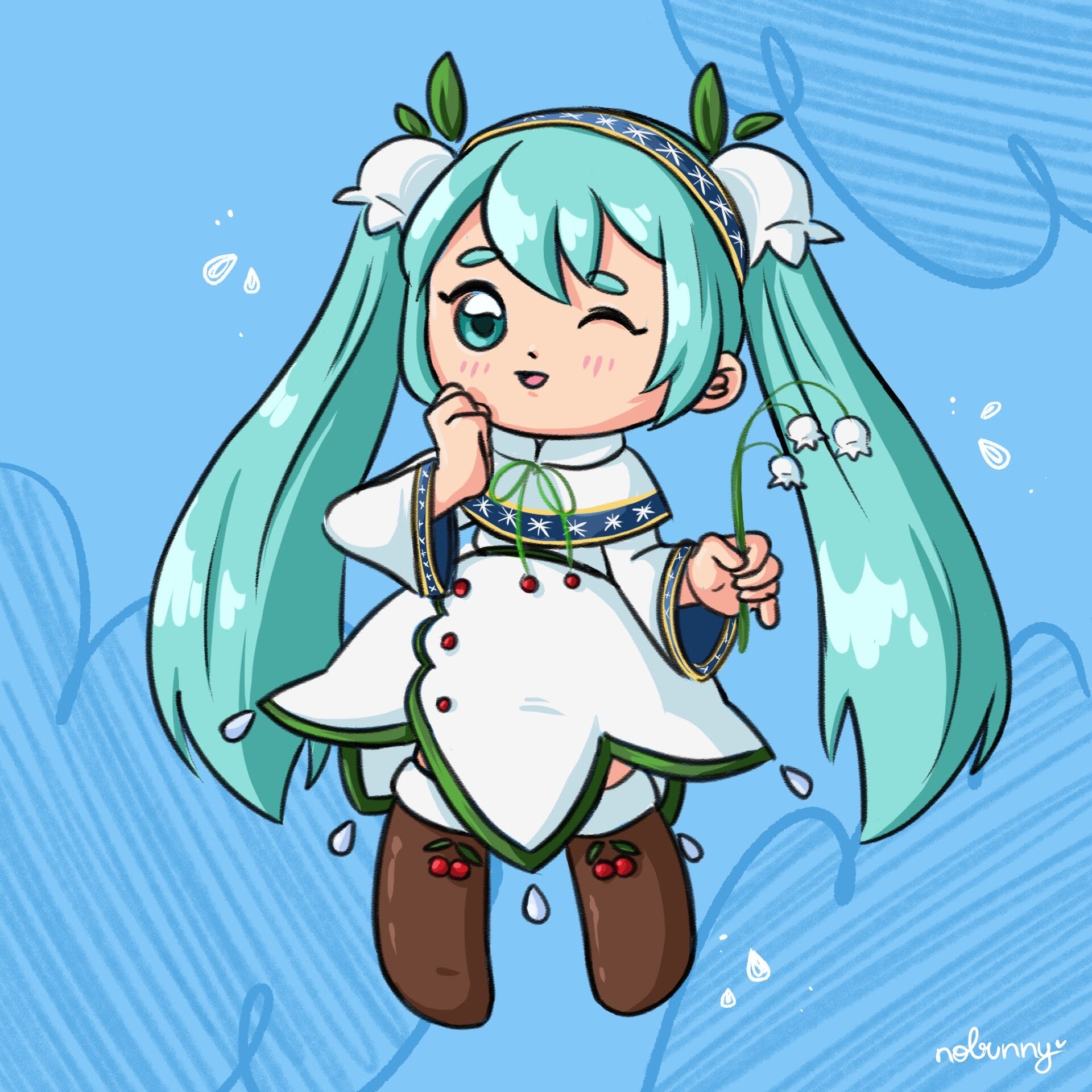 Hatsune Miku Chibi Render