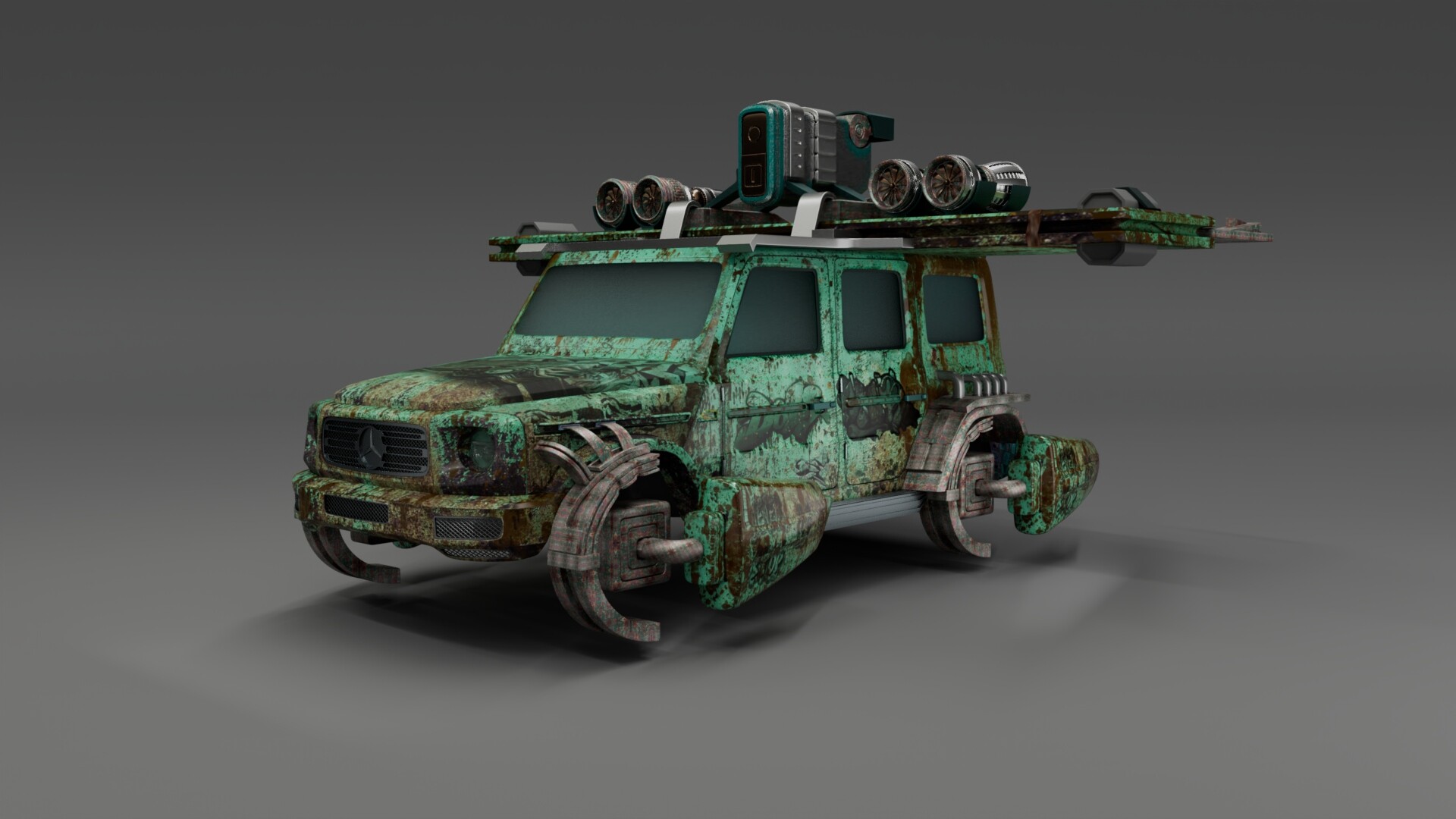 ArtStation - SCI-FI CAR MODELING&TEXTURING
