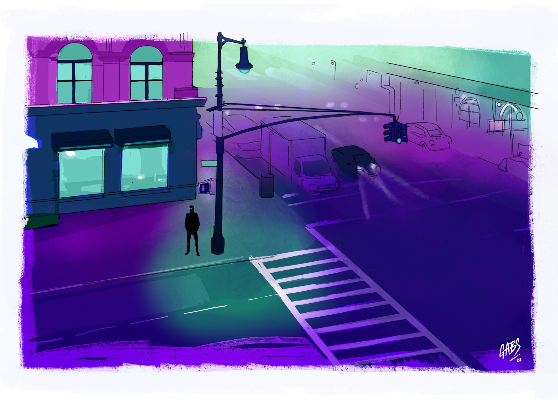 ArtStation - Foggy Street