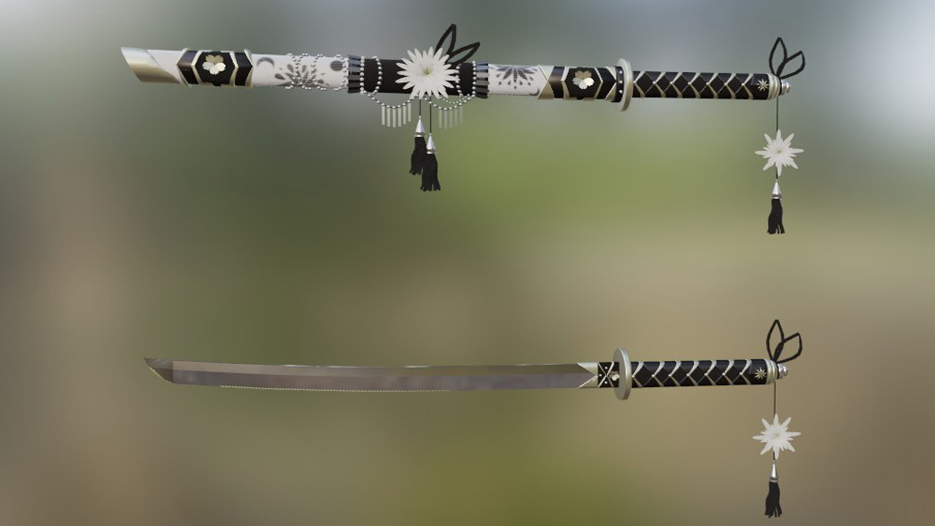 ArtStation - Stylized japanese katana