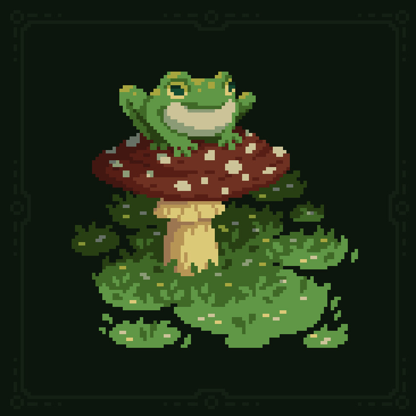 ArtStation - Frog on Toadstool