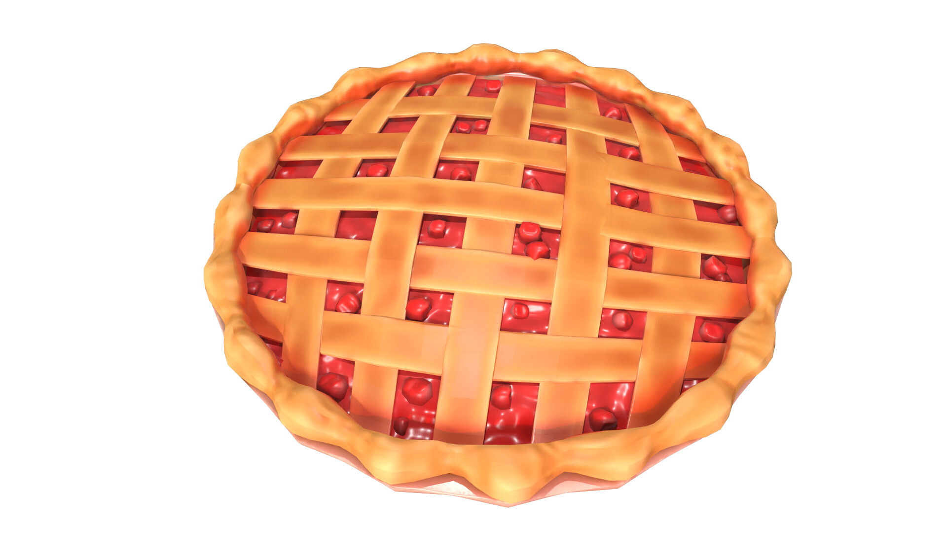 ArtStation - Cherry pie 3d model
