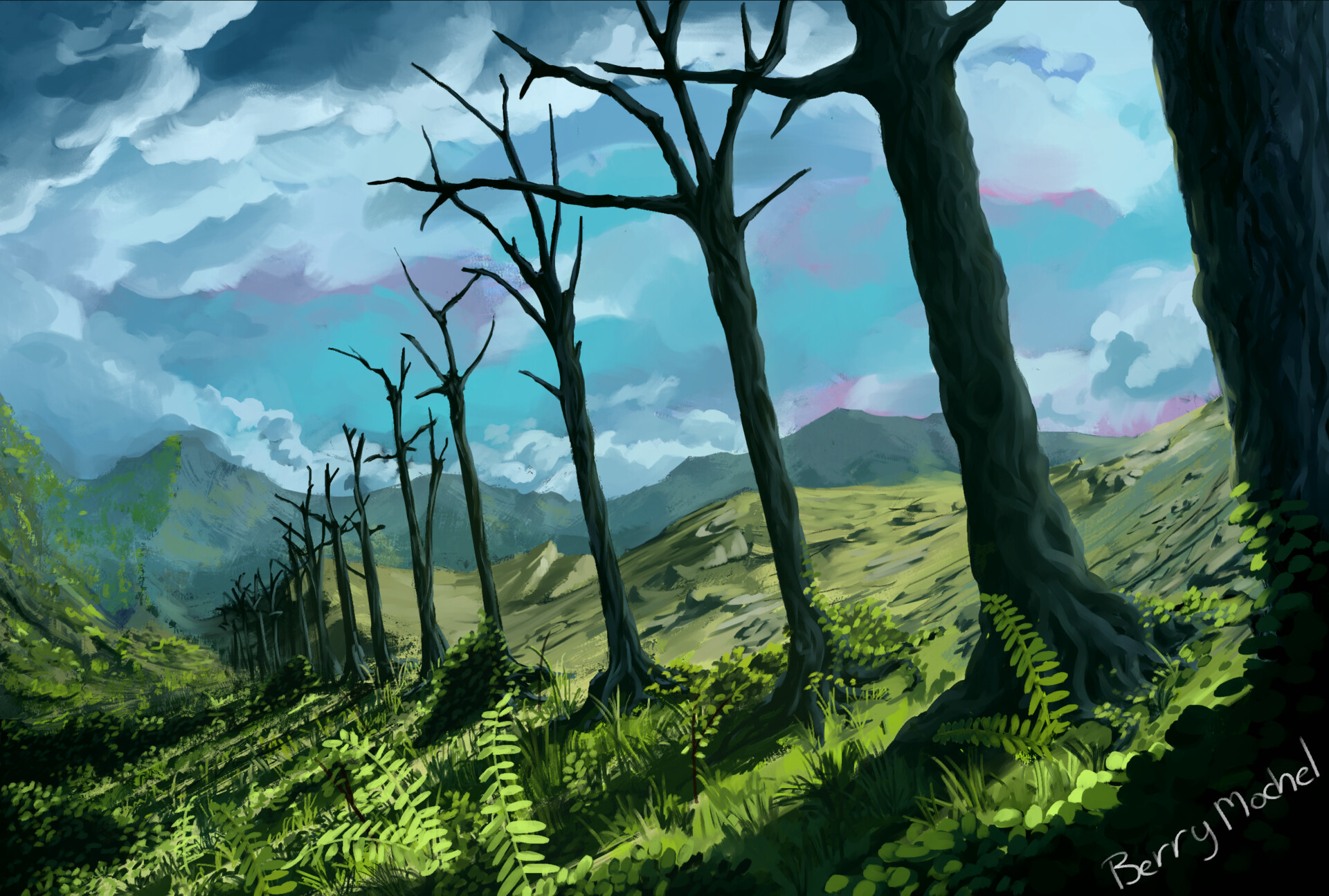 ArtStation - Colour study and Stone Forest