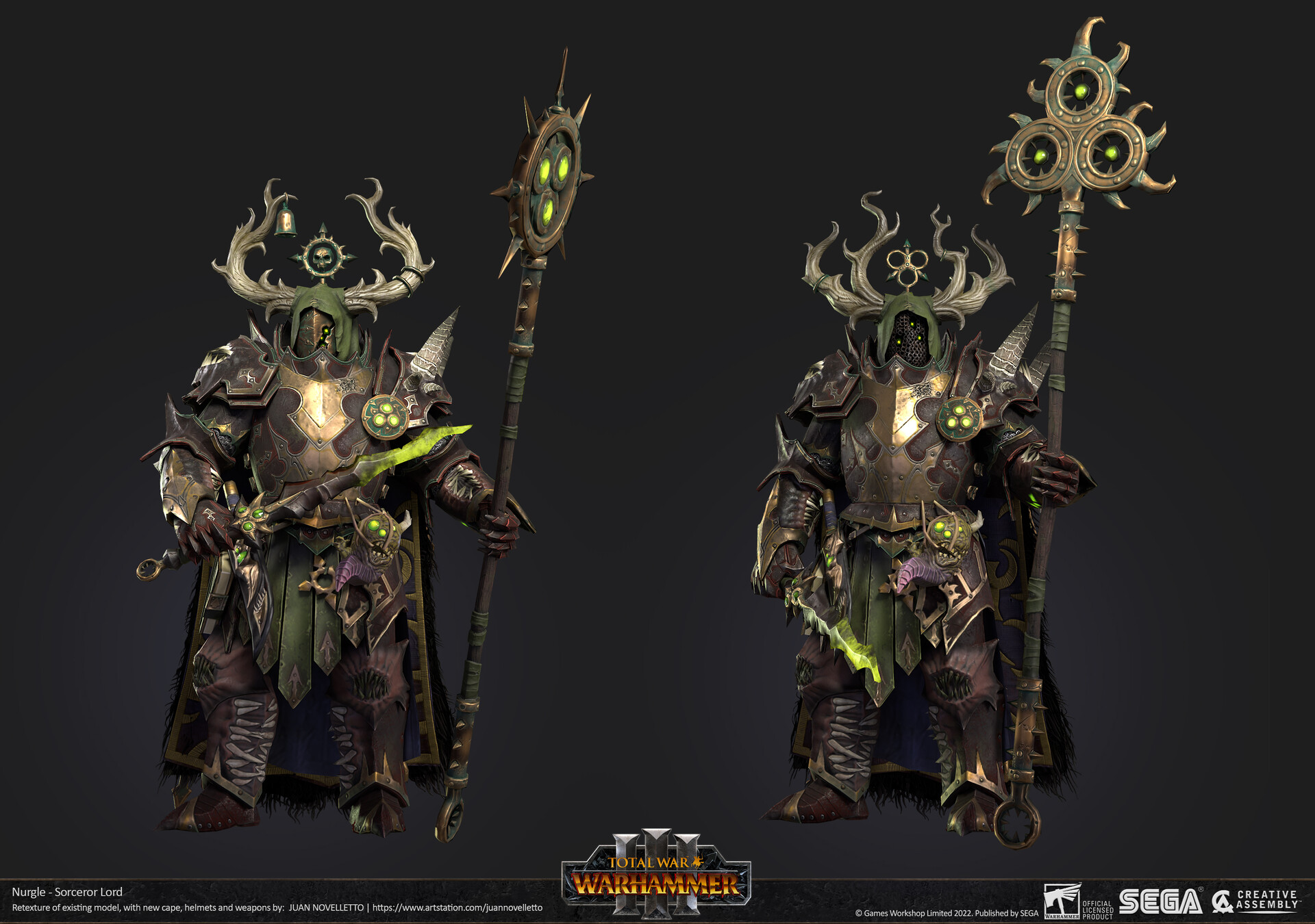 Juan Novelletto - Lord Sorceror Nurgle - Total War: Warhammer III ...