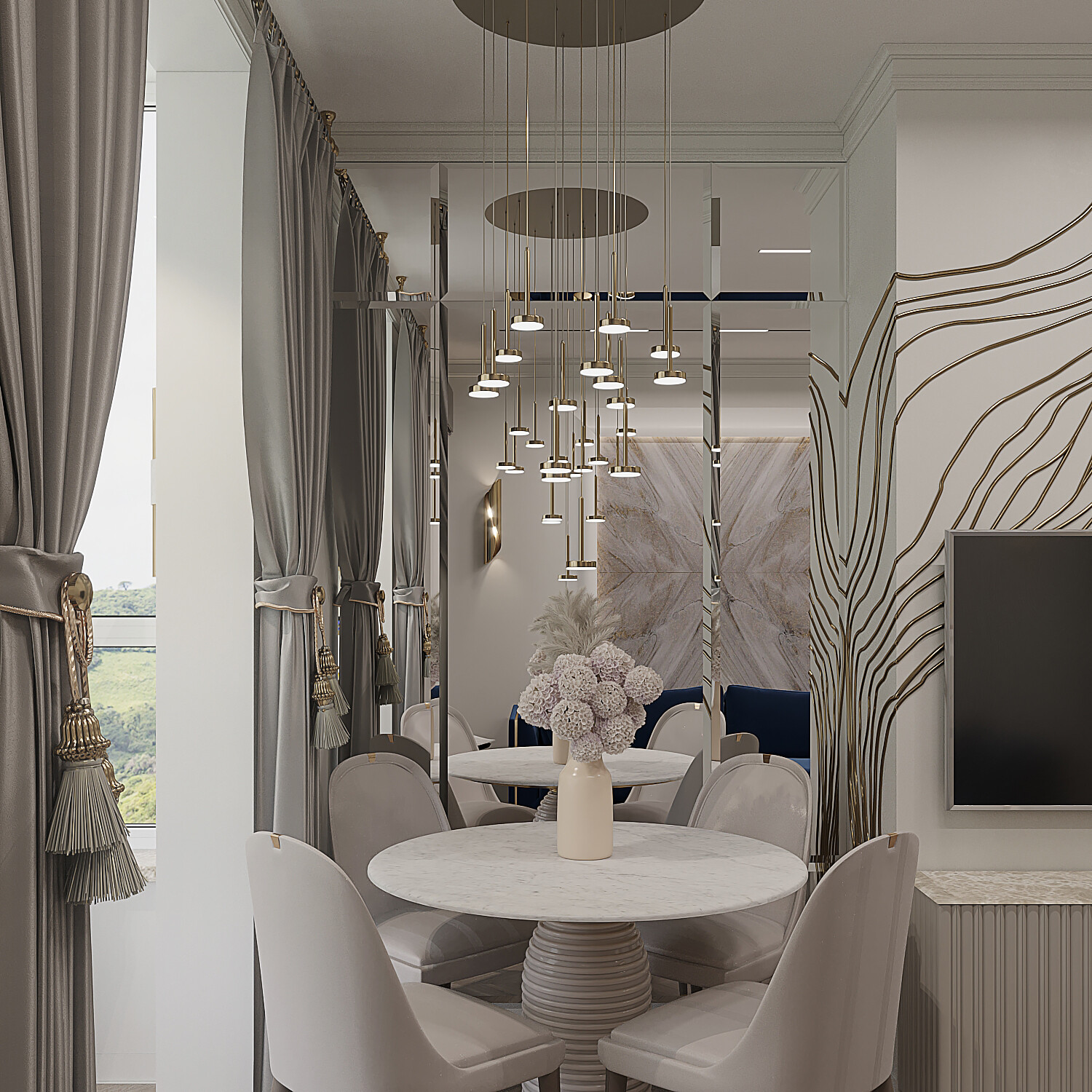 ArtStation - Visualization of the living room "Project Tenderness".