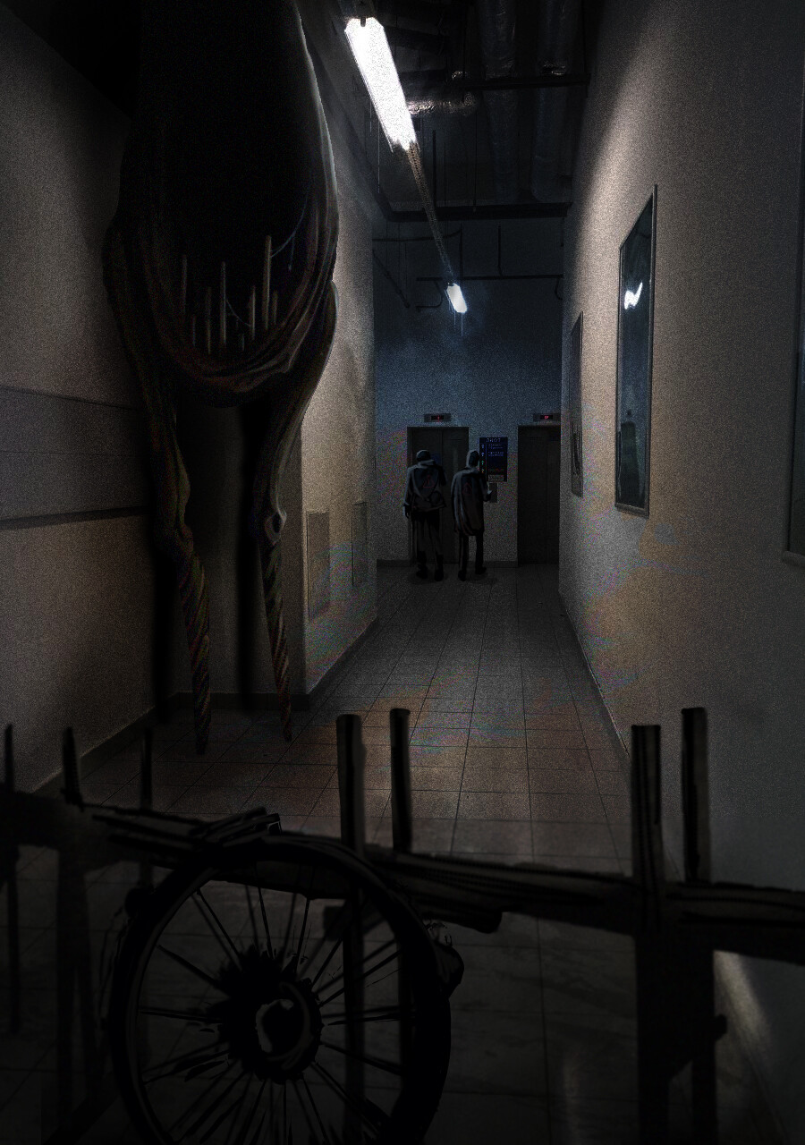 ArtStation - Waiting for the elevator (Matte Painting)