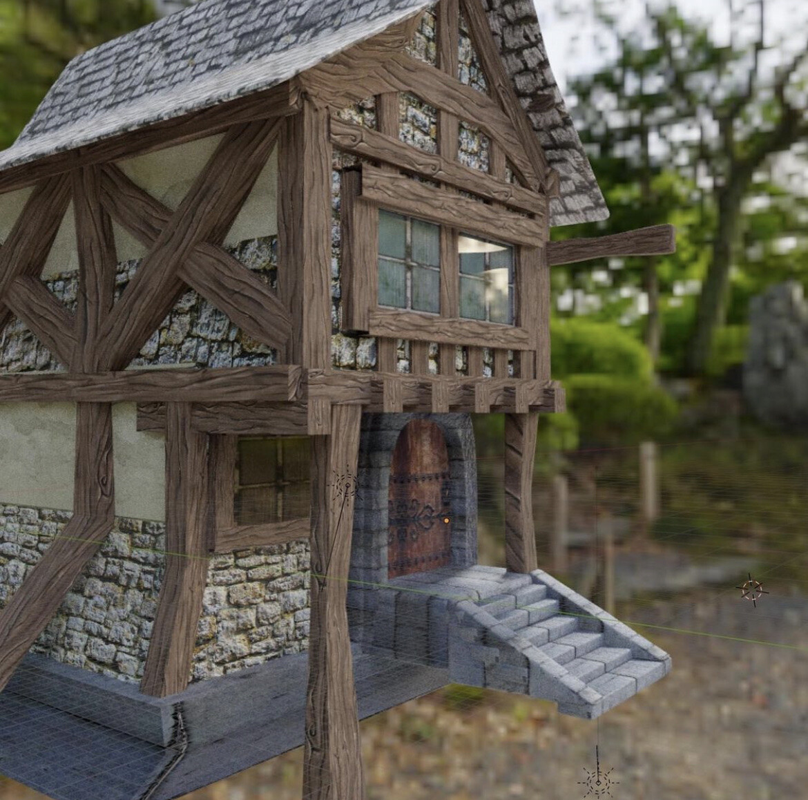 ArtStation - Stylistic house - rendered evee (blender)