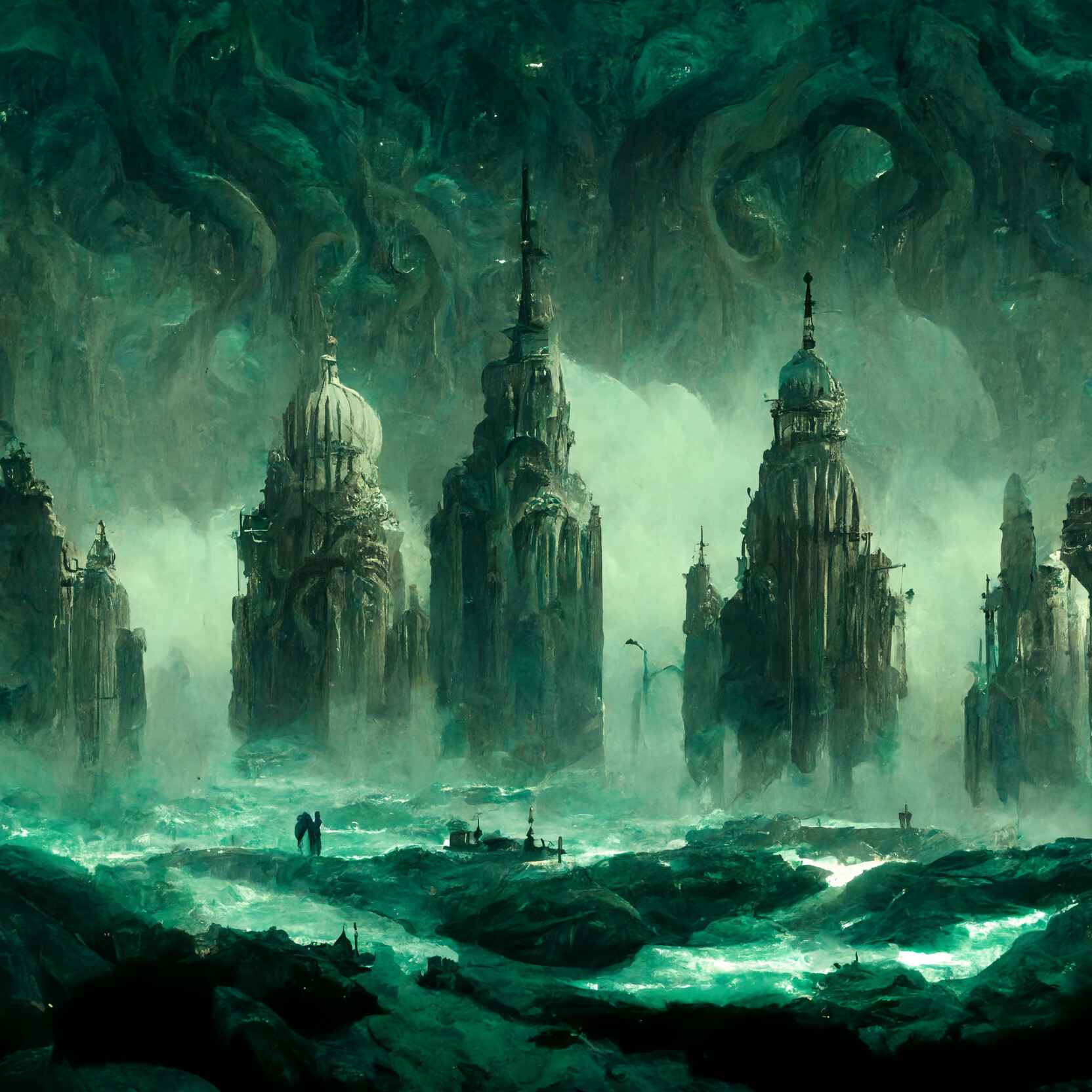 ArtStation - 克苏鲁的“拉莱耶”[Cthulhu`s R'lyeh]