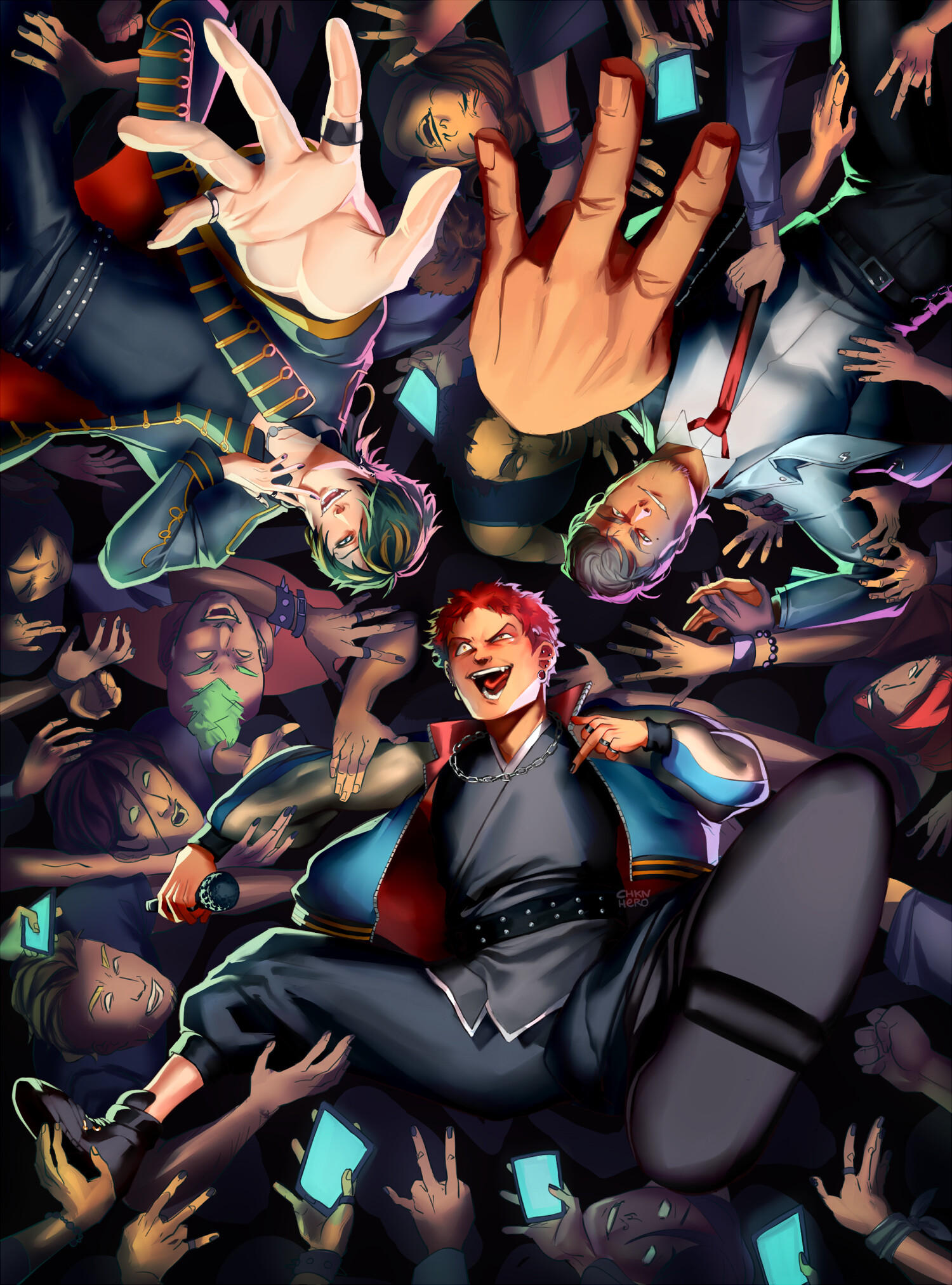 ArtStation - Crowd surfing