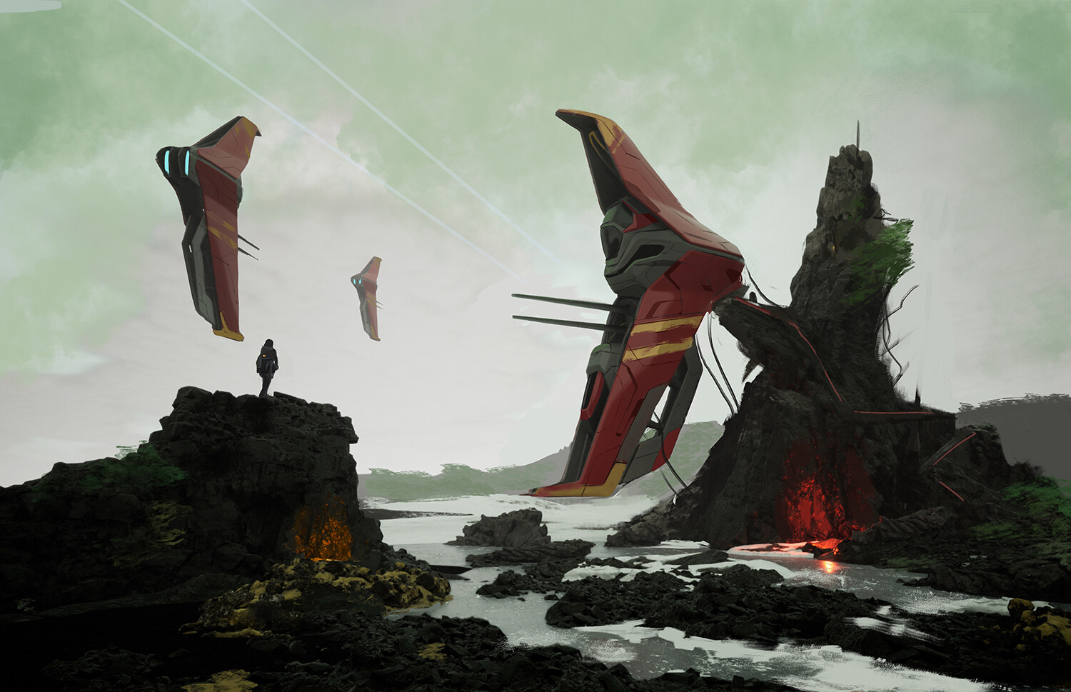 ArtStation - Vertical Spaceship