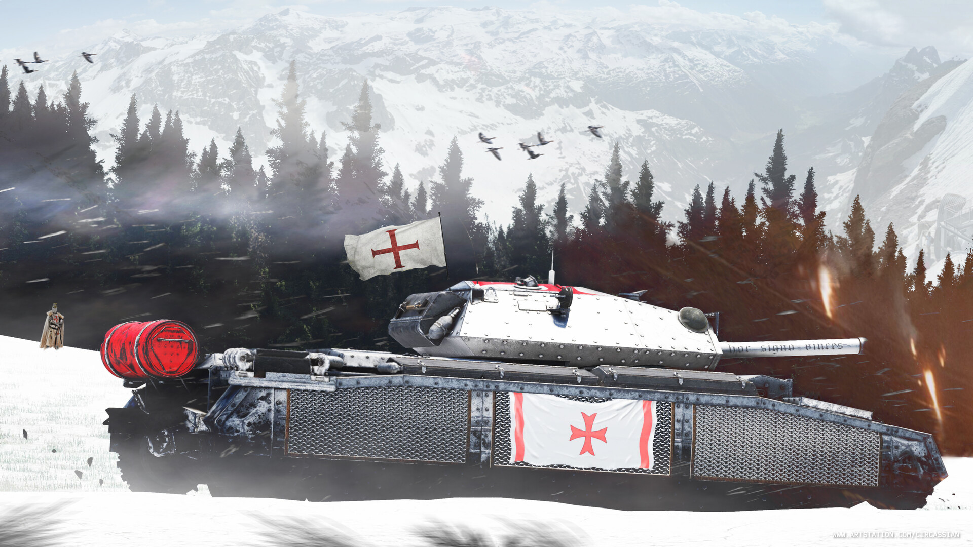 ArtStation - Medieval Steampunk, Templar Crusader III. The Last Holy ...