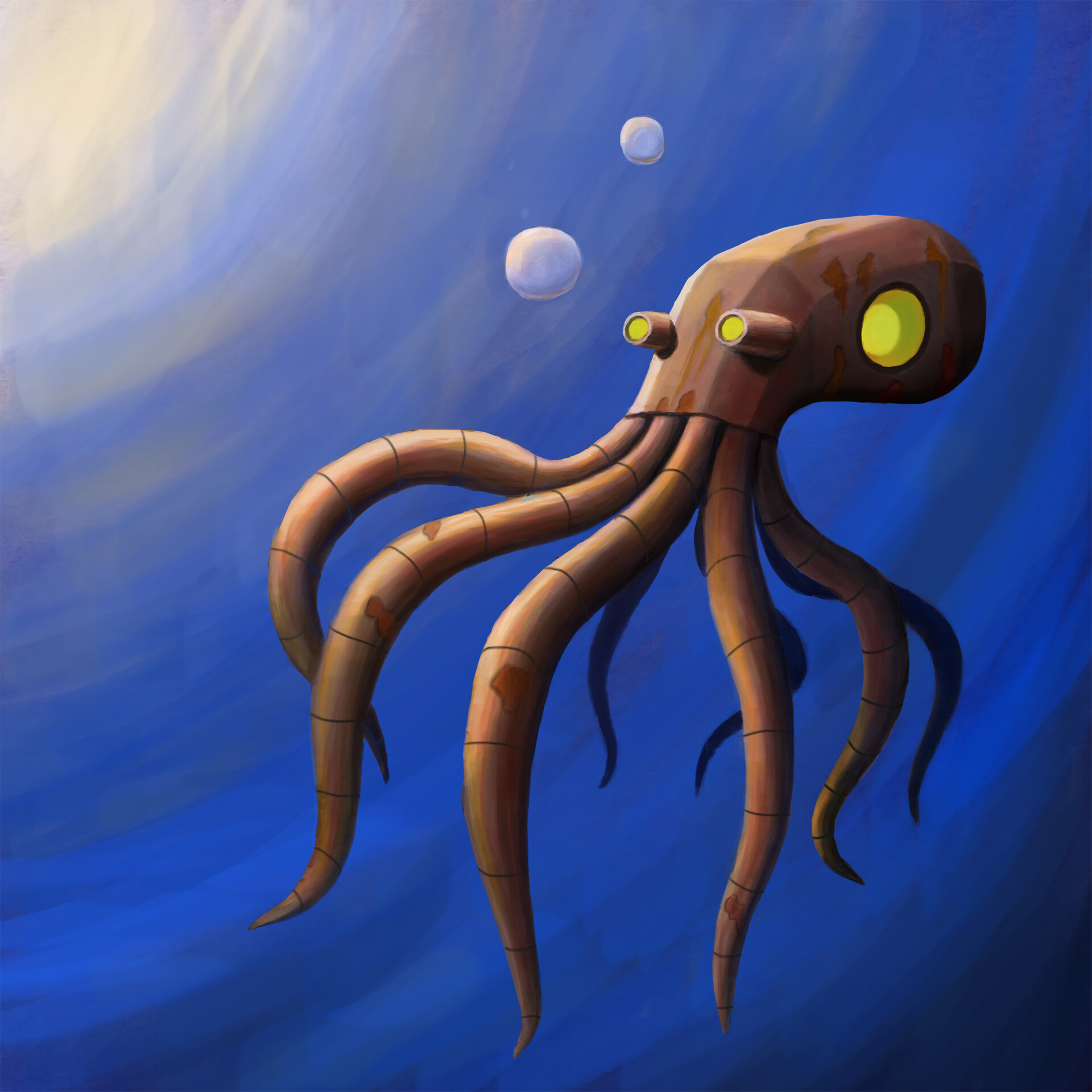 ArtStation - Cyberpunk octopus.