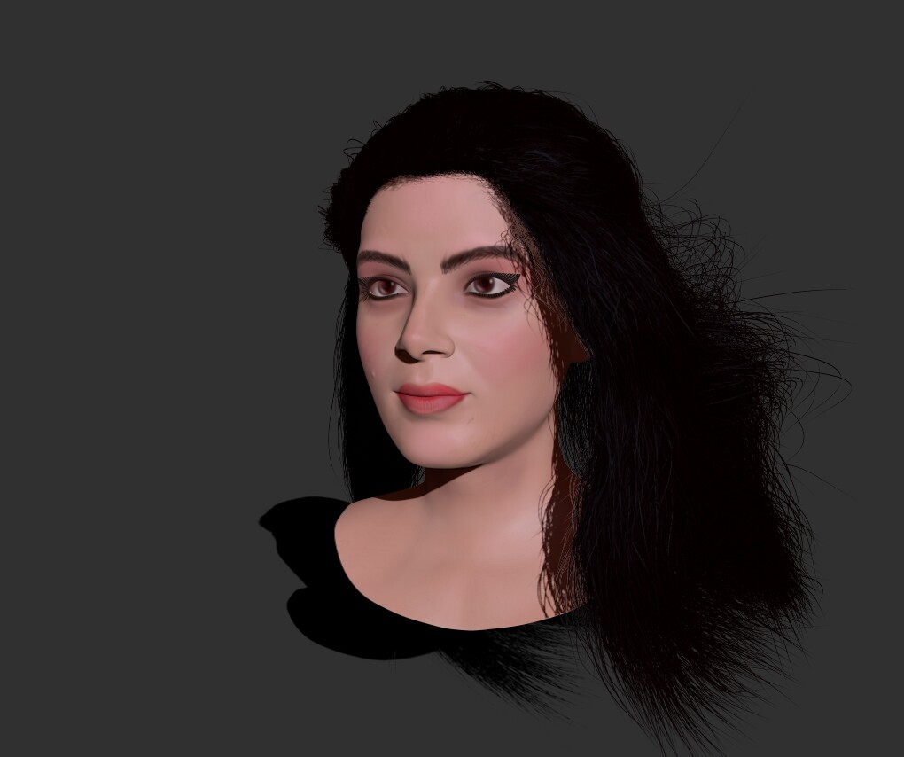 ArtStation - Female realistic head model
