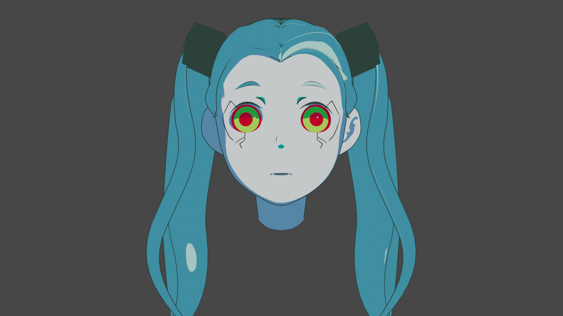 ArtStation - Cyberpunk Edgerunners Rebecca 3D Model - WIP