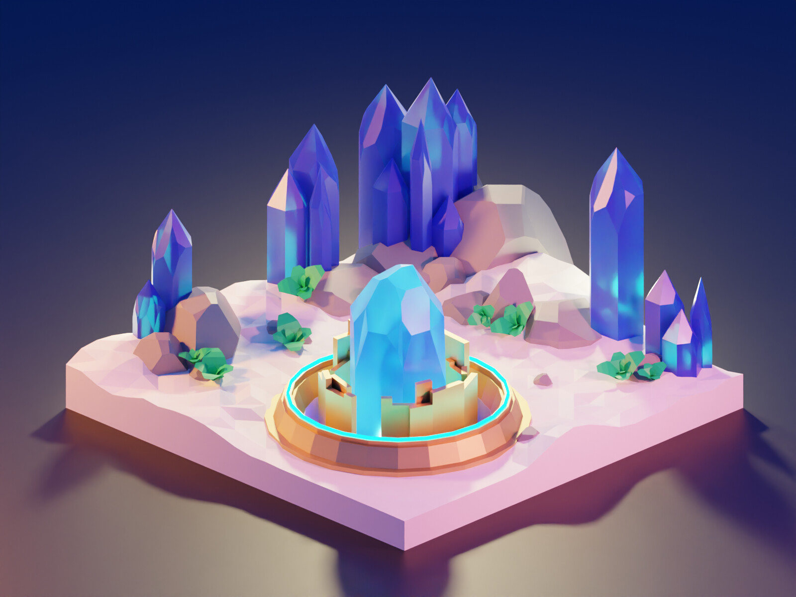 ArtStation - Desert crystal