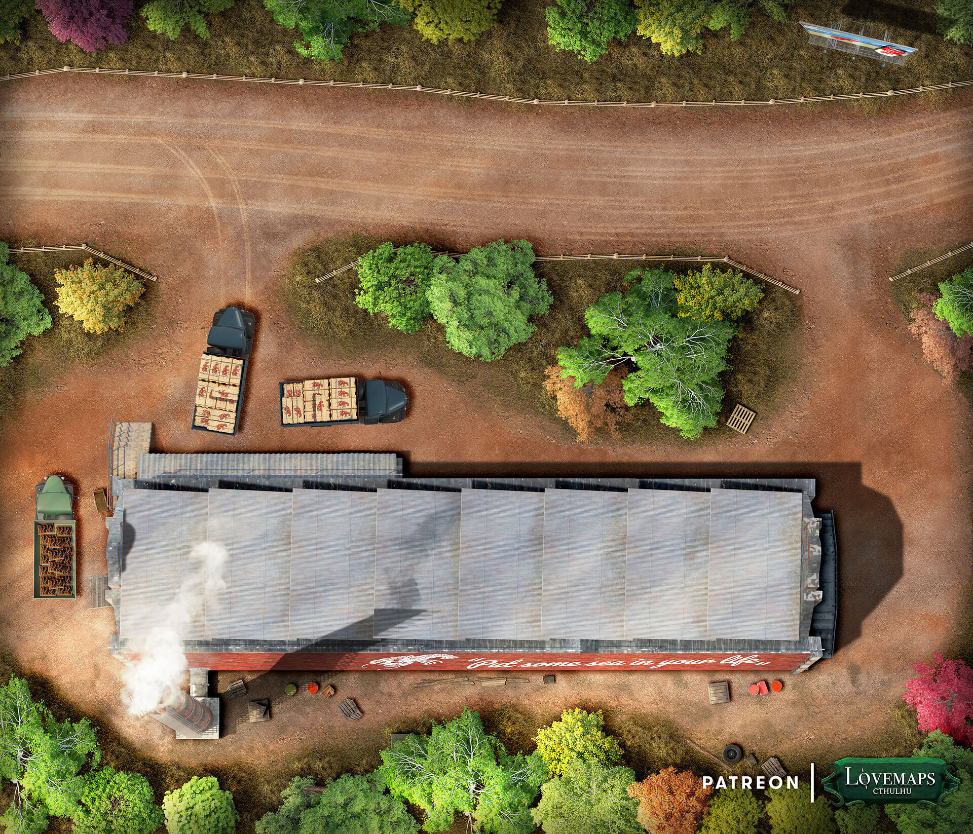 ArtStation - A Lobster Factory - Cthulhu Battlemap