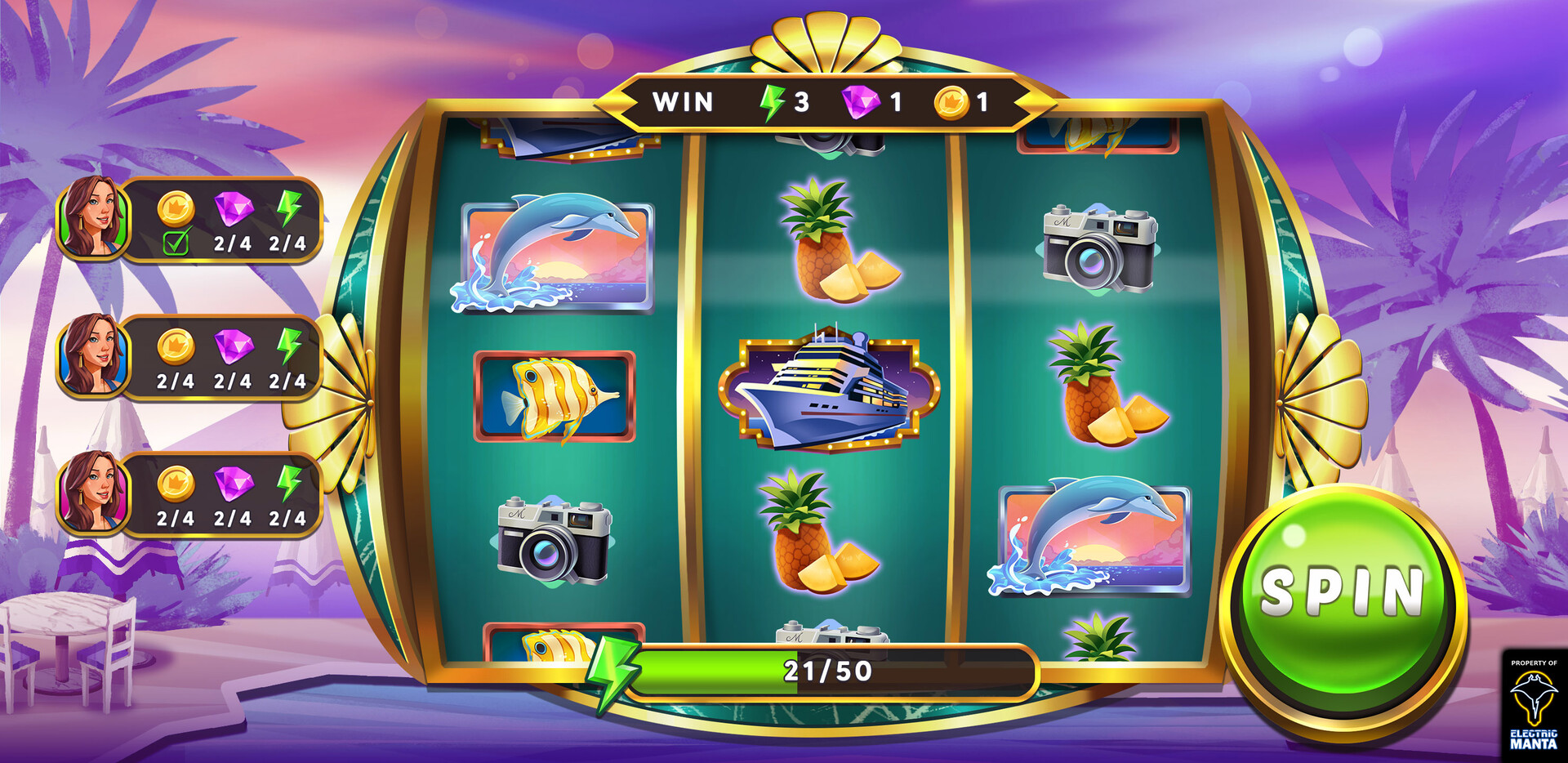 Krol Sánchez - Electric Manta - Lucky Penny - Slots Game
