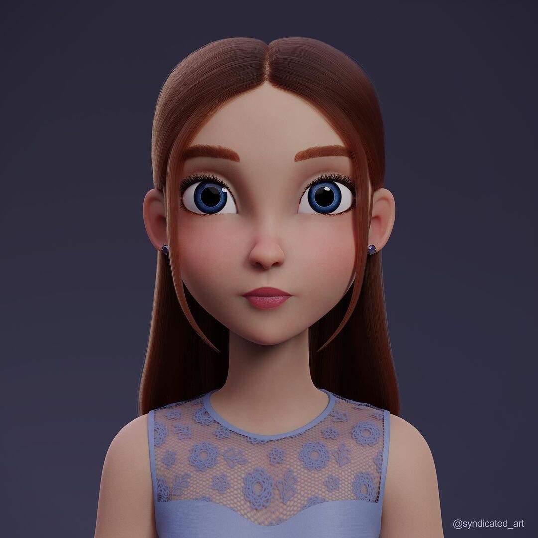 ArtStation - Blue_female character