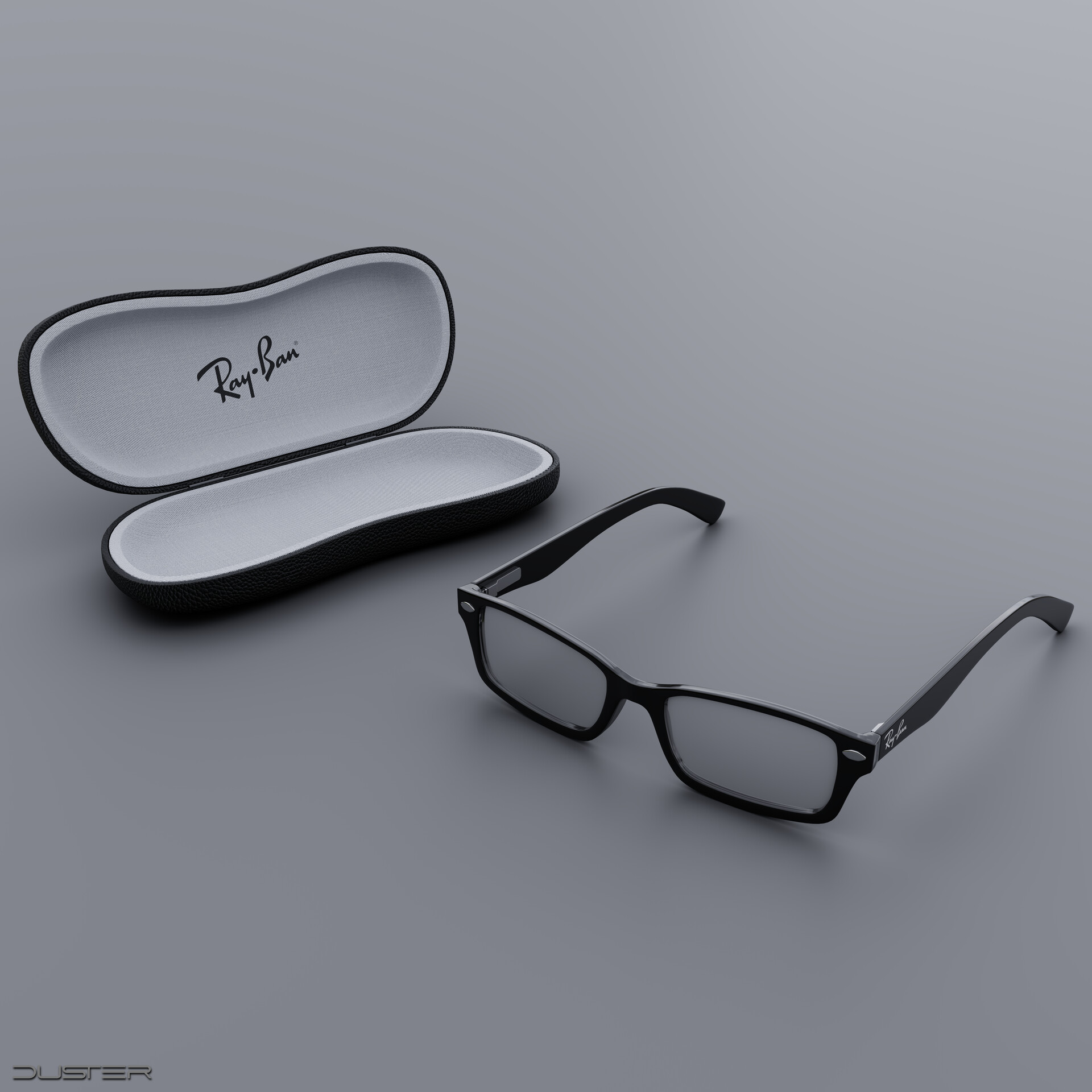 ArtStation - Ray-Ban glasses and case - Blender 3D model