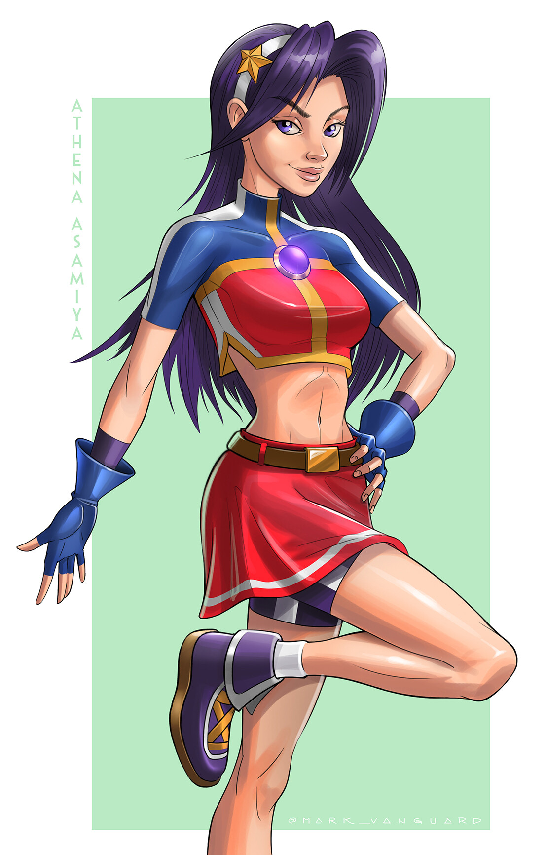 ArtStation - Athena from KOF 2002 Fan Art
