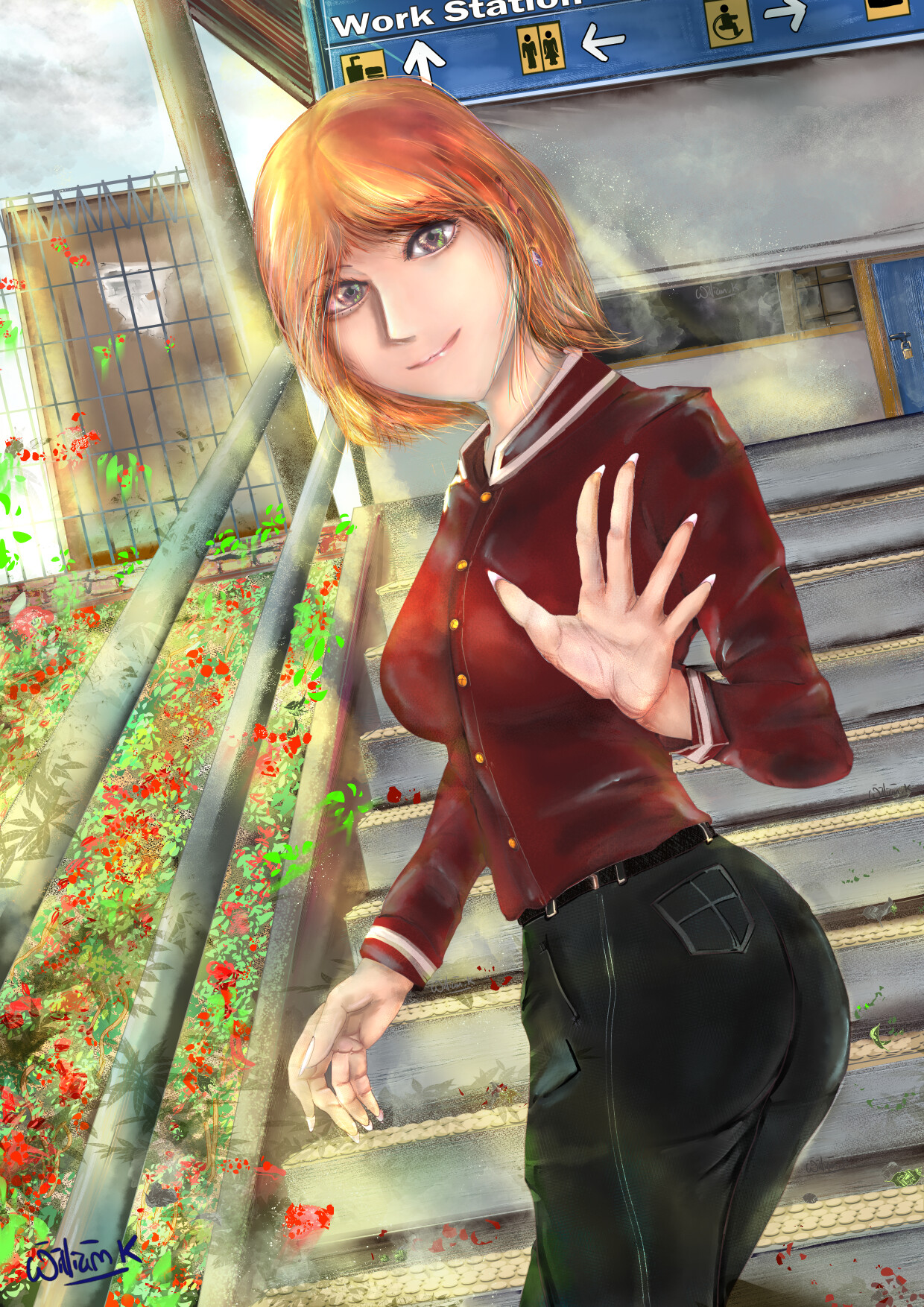 ArtStation - "i've got a train to catch.."