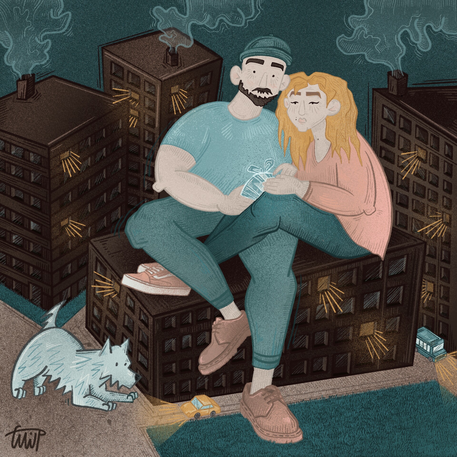 ArtStation - Having fun together in the city