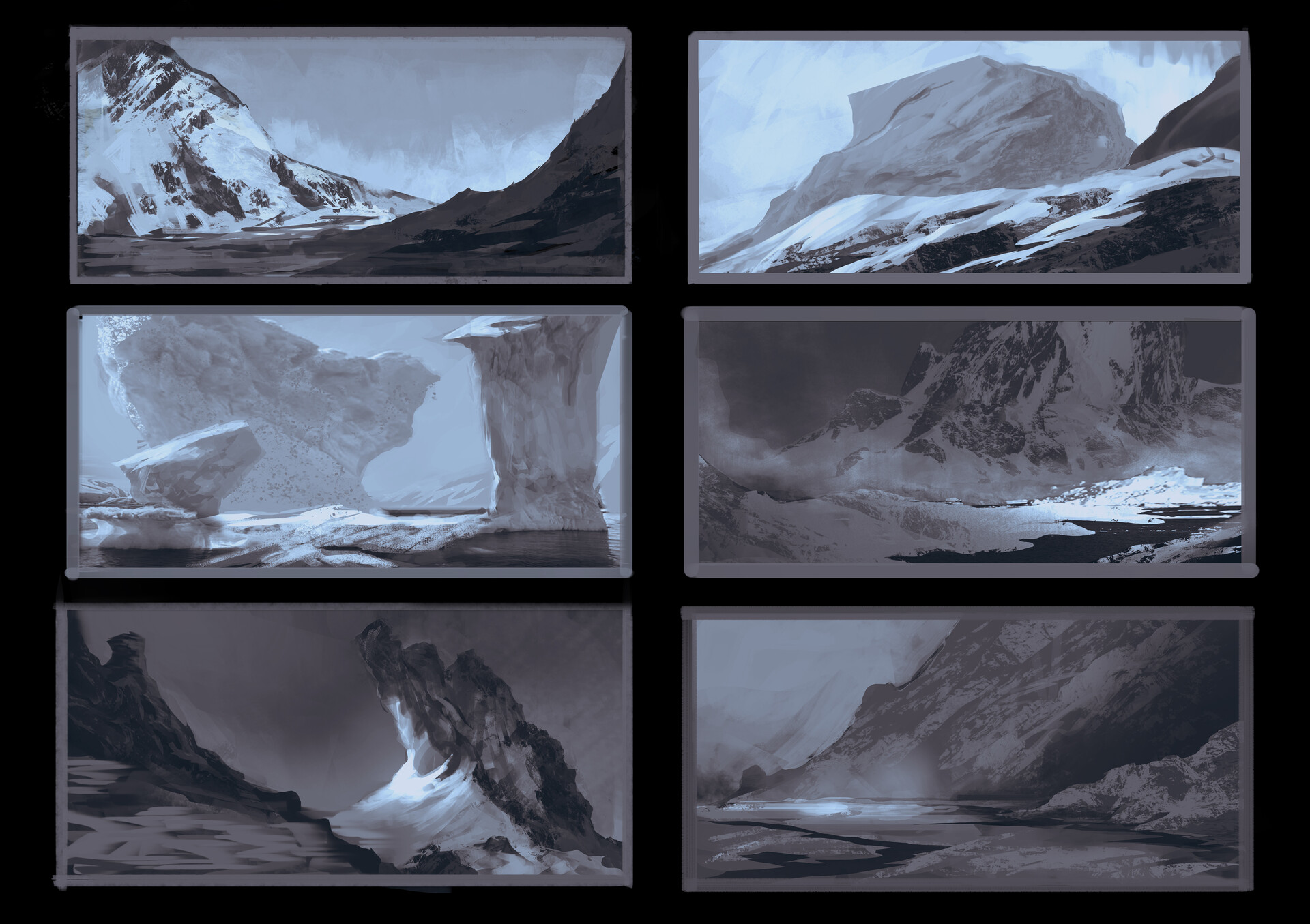ArtStation - Sketches of Ice planet