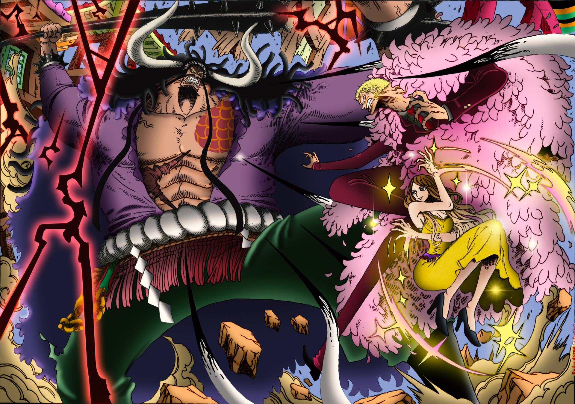 ArtStation - Time to Shine | One Piece Collaboration Art Piece with Ricky Acong Subroto for JamiuWu