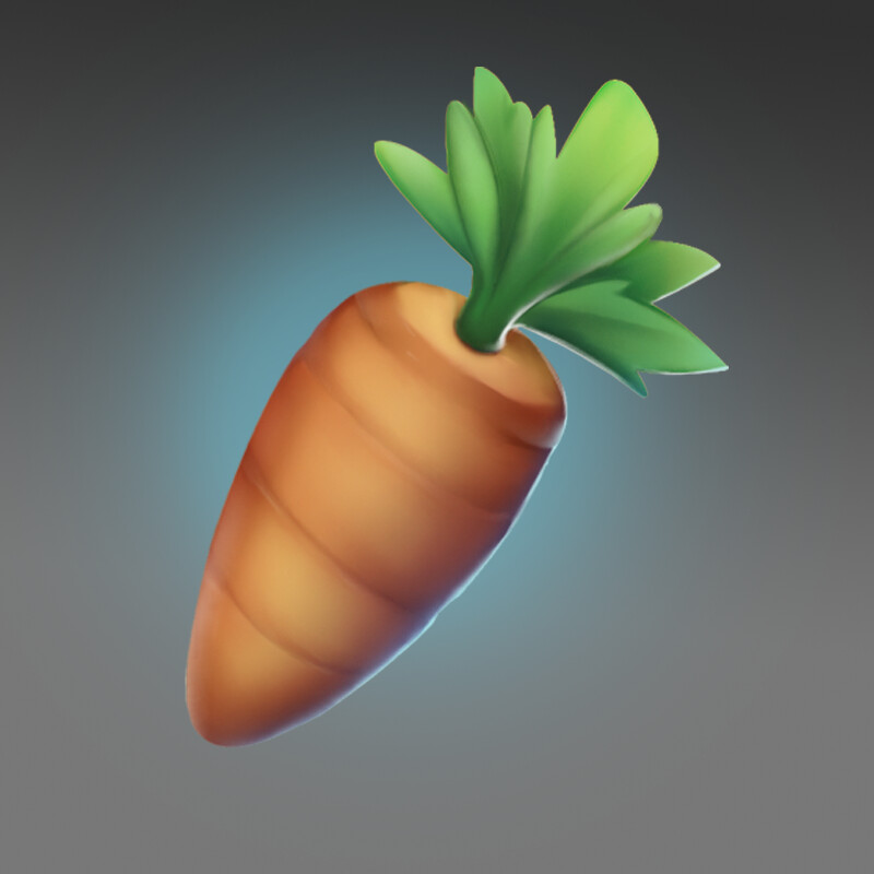 ArtStation - It's Carrot Time! (2D Game Prop)