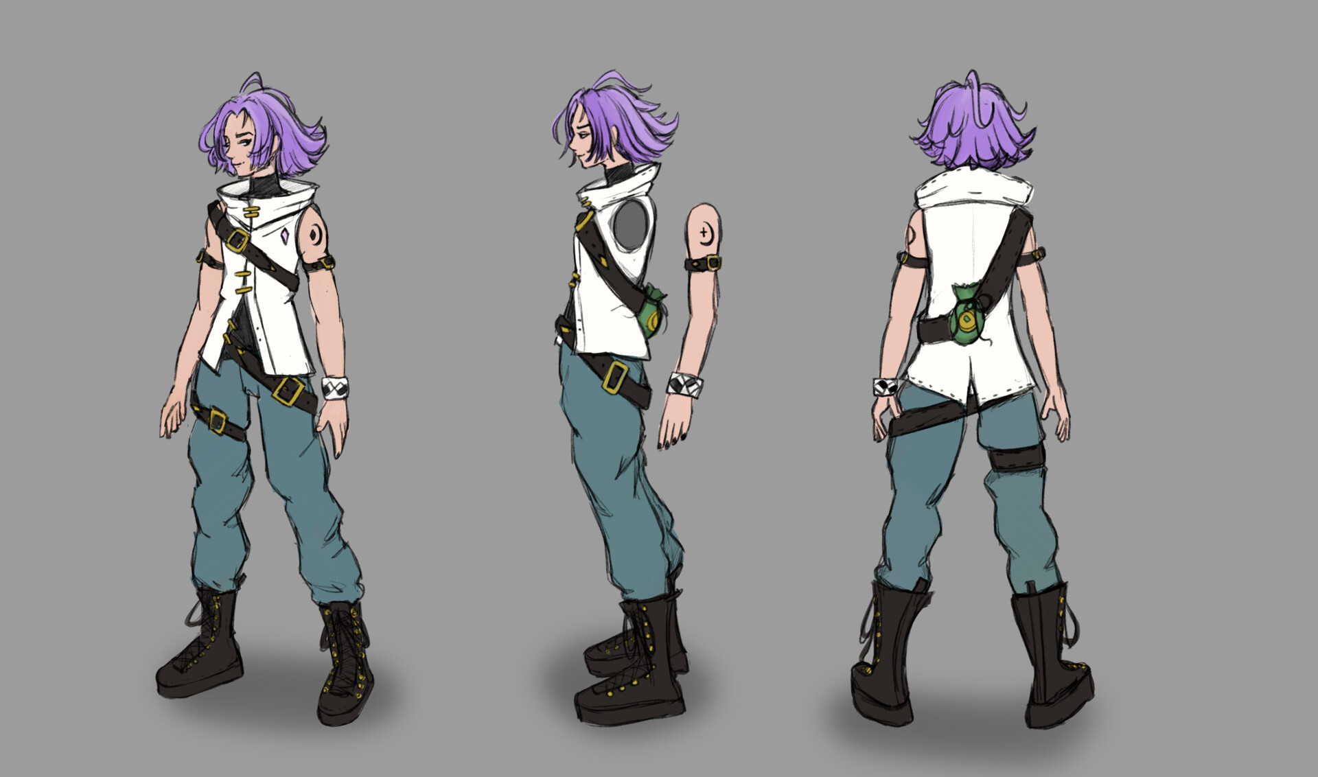 ArtStation - 2D Character Design For Uni