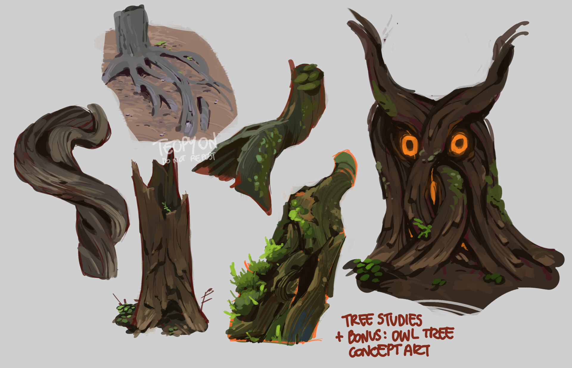 ArtStation - Tree Studies