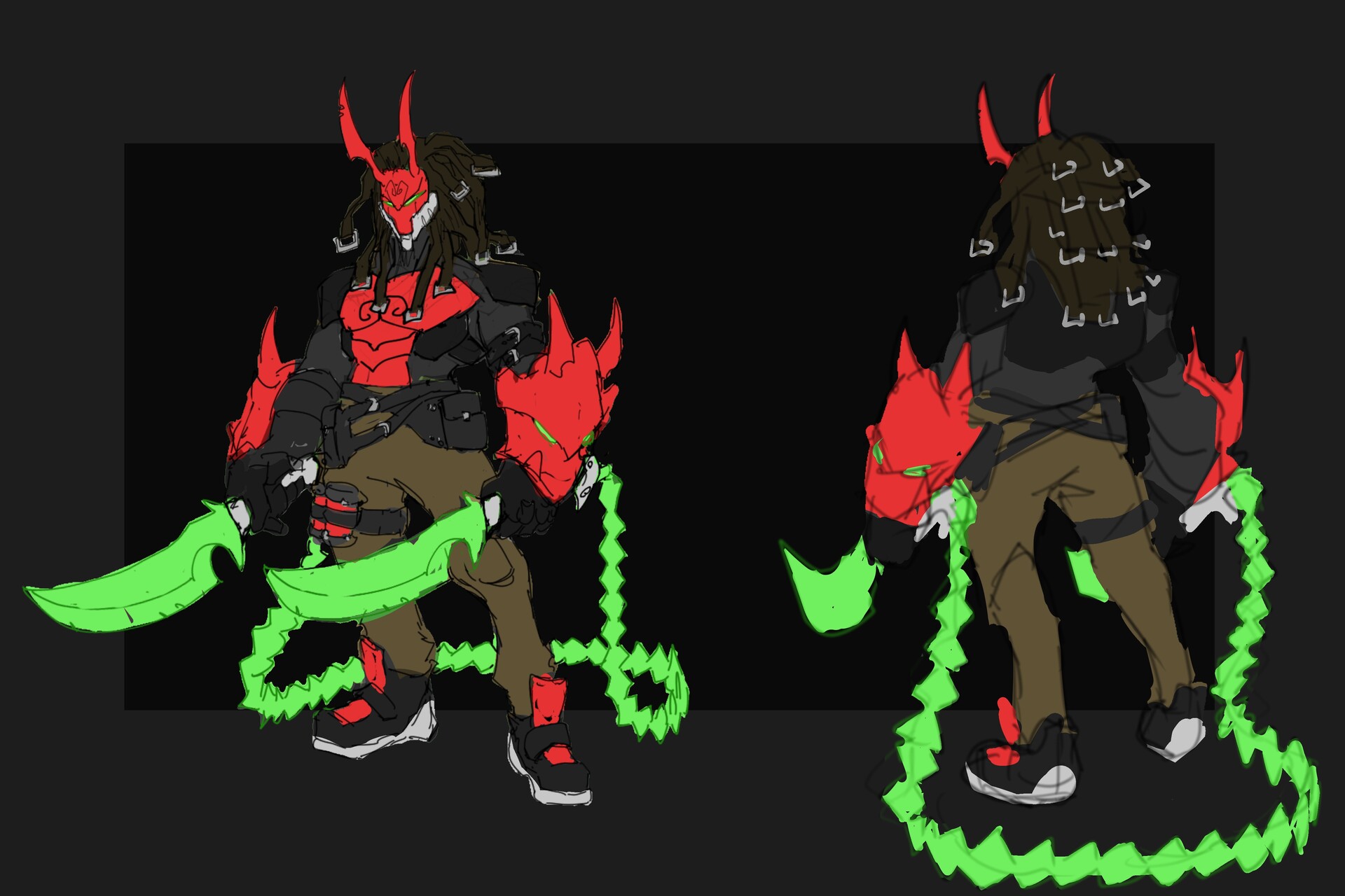 ArtStation - Concept : Oni Cyberpunk