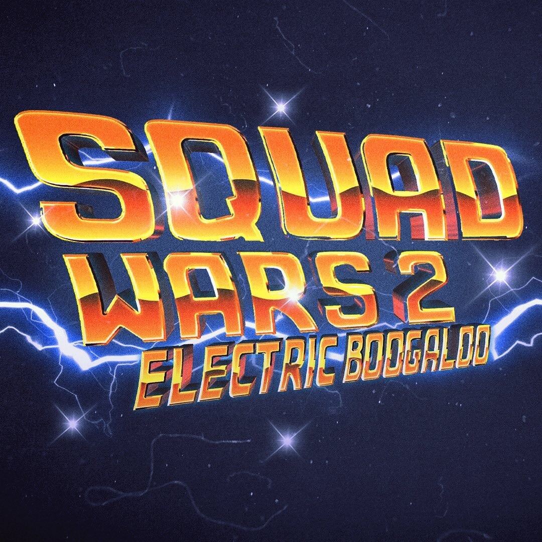 ArtStation - LSYTH Squad Wars Back to the future inspired Logo