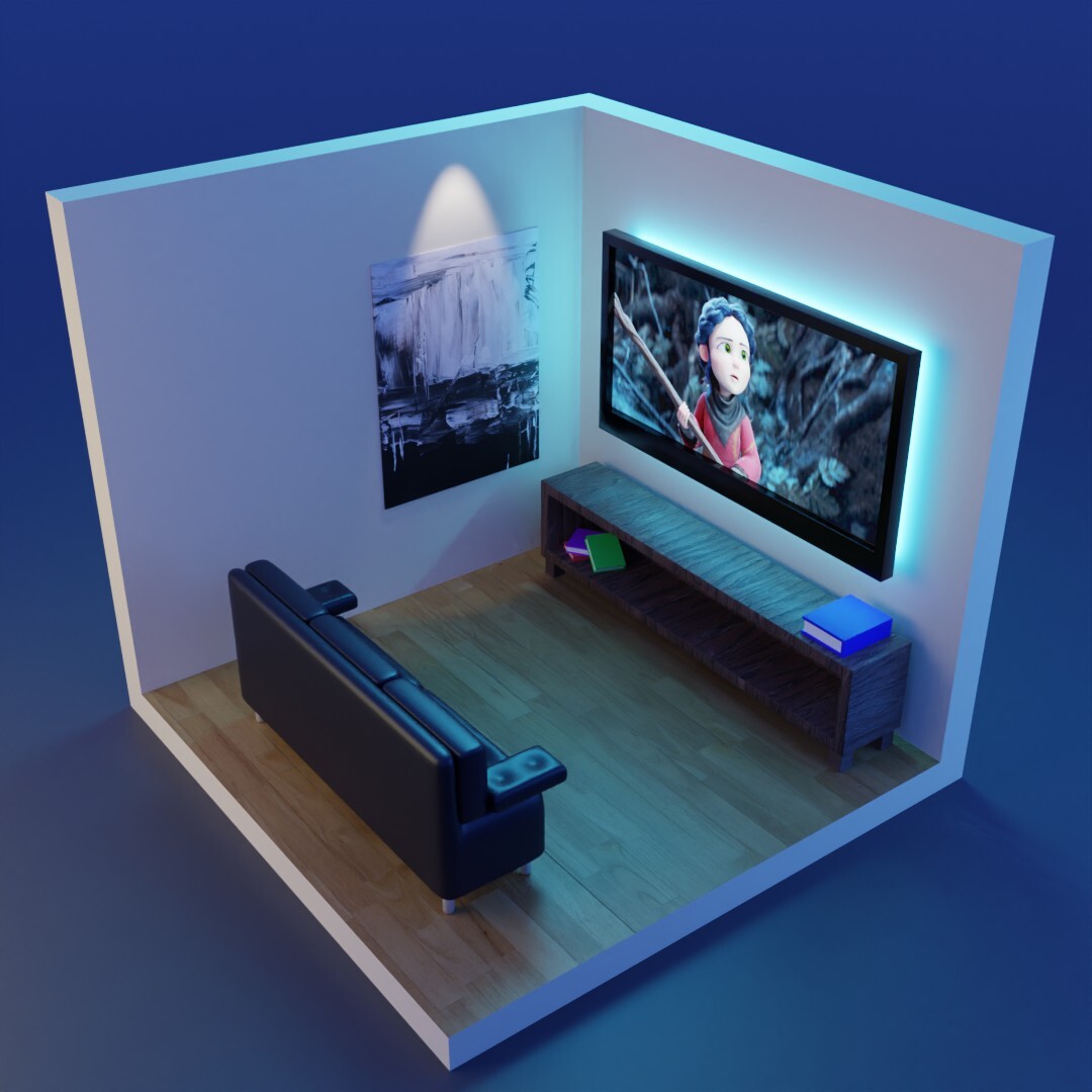 ArtStation - Living Room 3d design