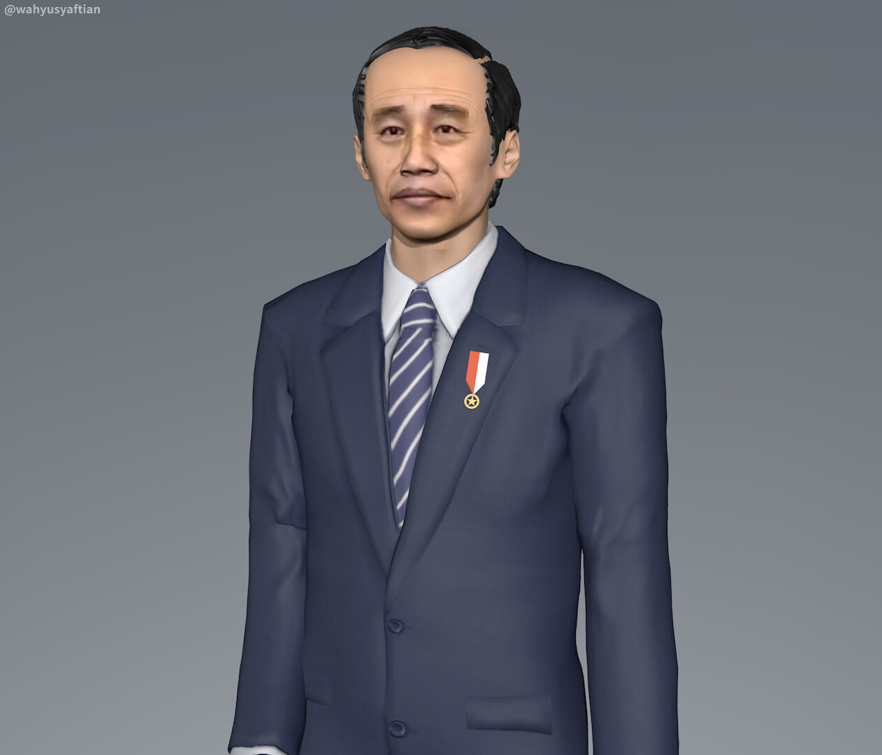 ArtStation - Joko Widodo (Indonesian President) - 3D Animation