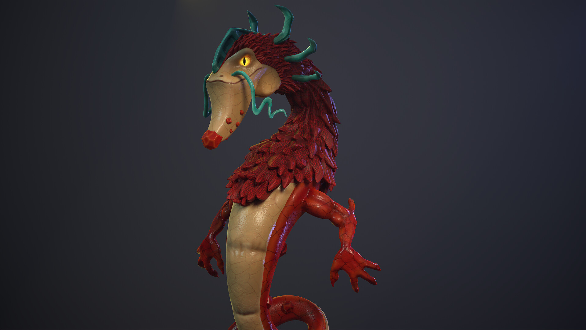 ArtStation - Red dragon