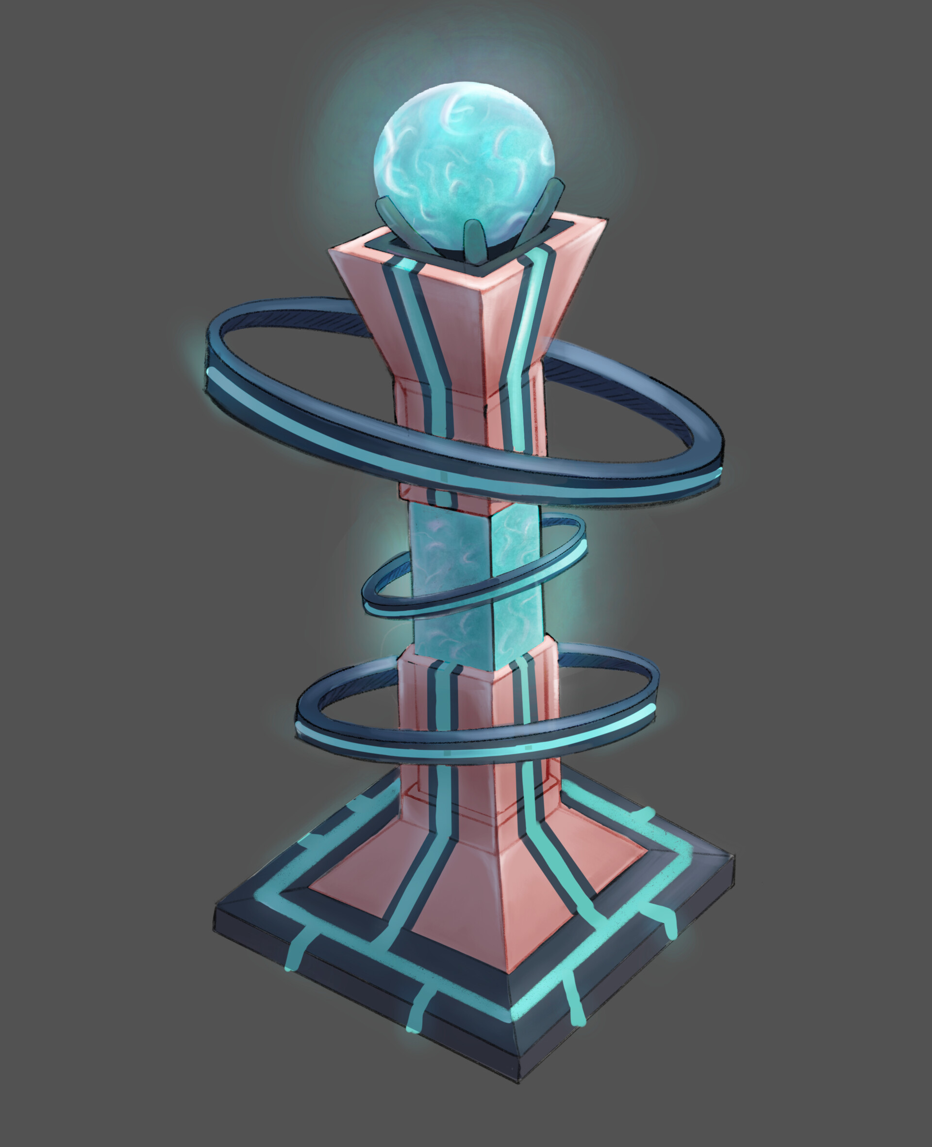 ArtStation - Healing Rune - From concept to 3D Modeling